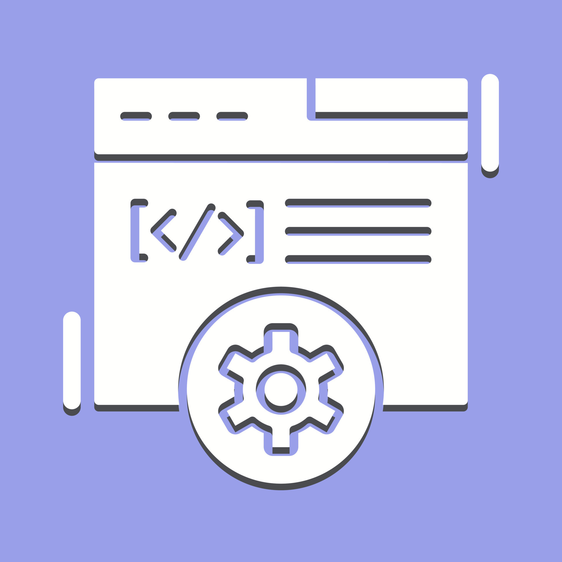 Web Development Vector Icon 21439425 Vector Art At Vecteezy