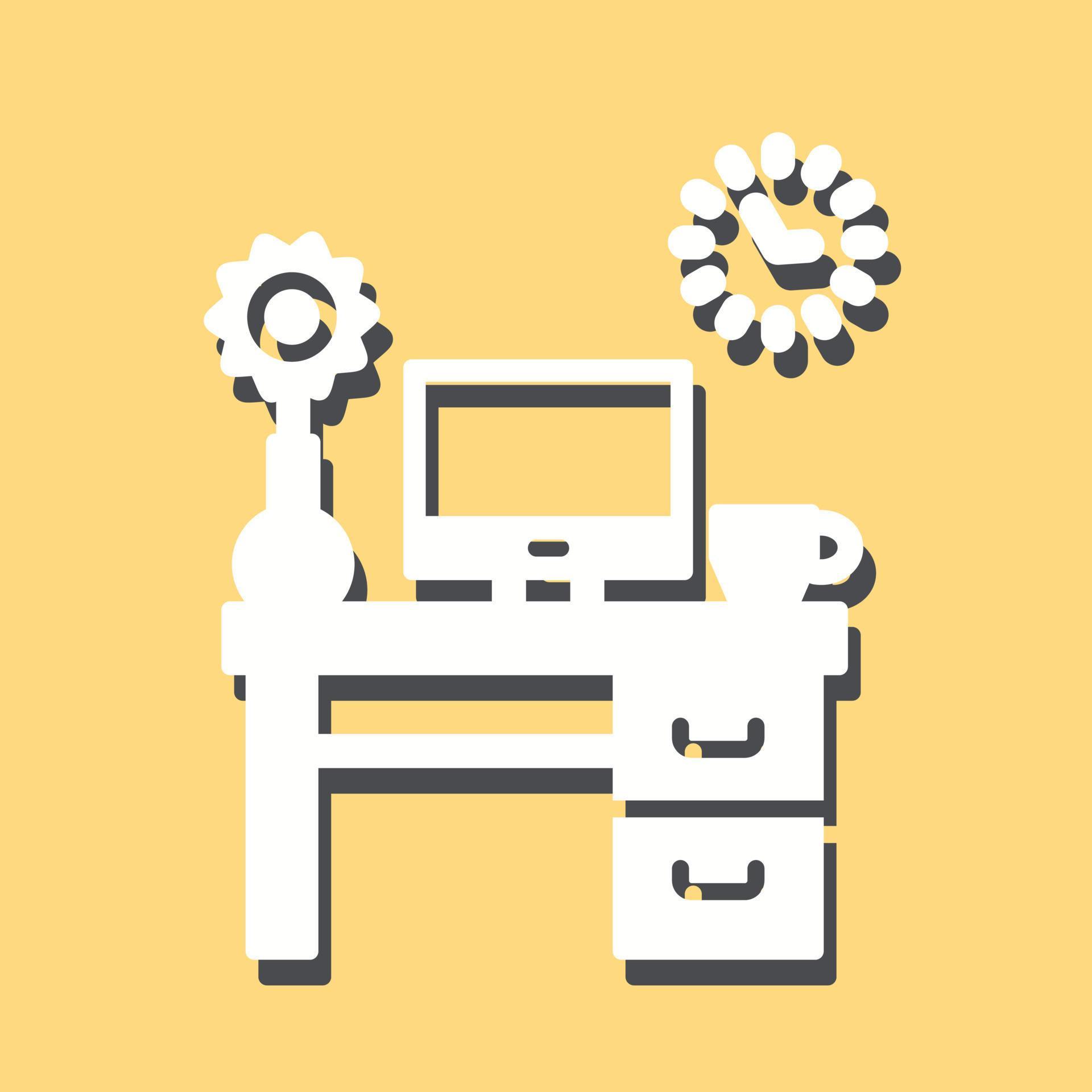 Work Table Vector Icon 21439446 Vector Art at Vecteezy