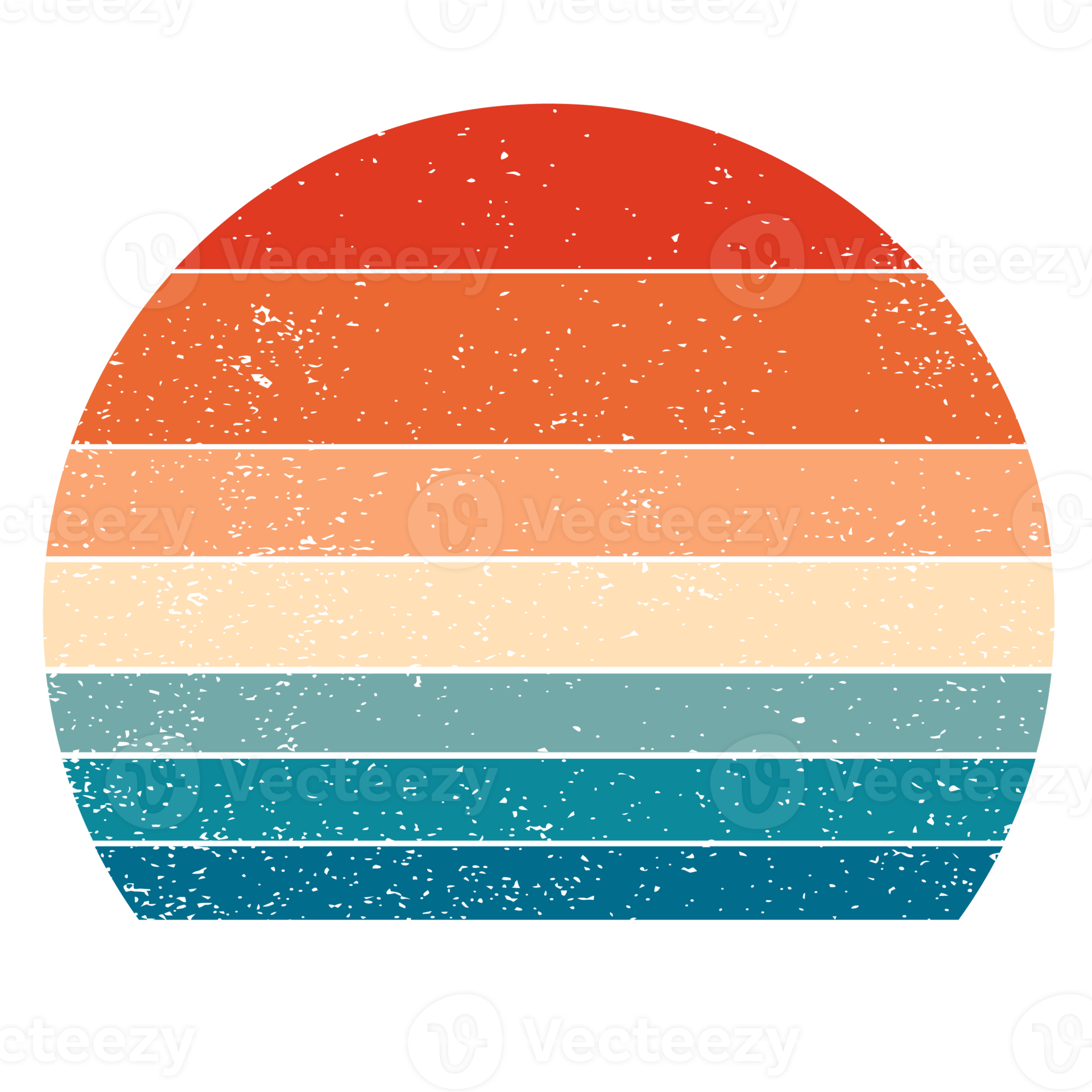 Vintage Retro Striped Sunset Graphics 21445417 Png
