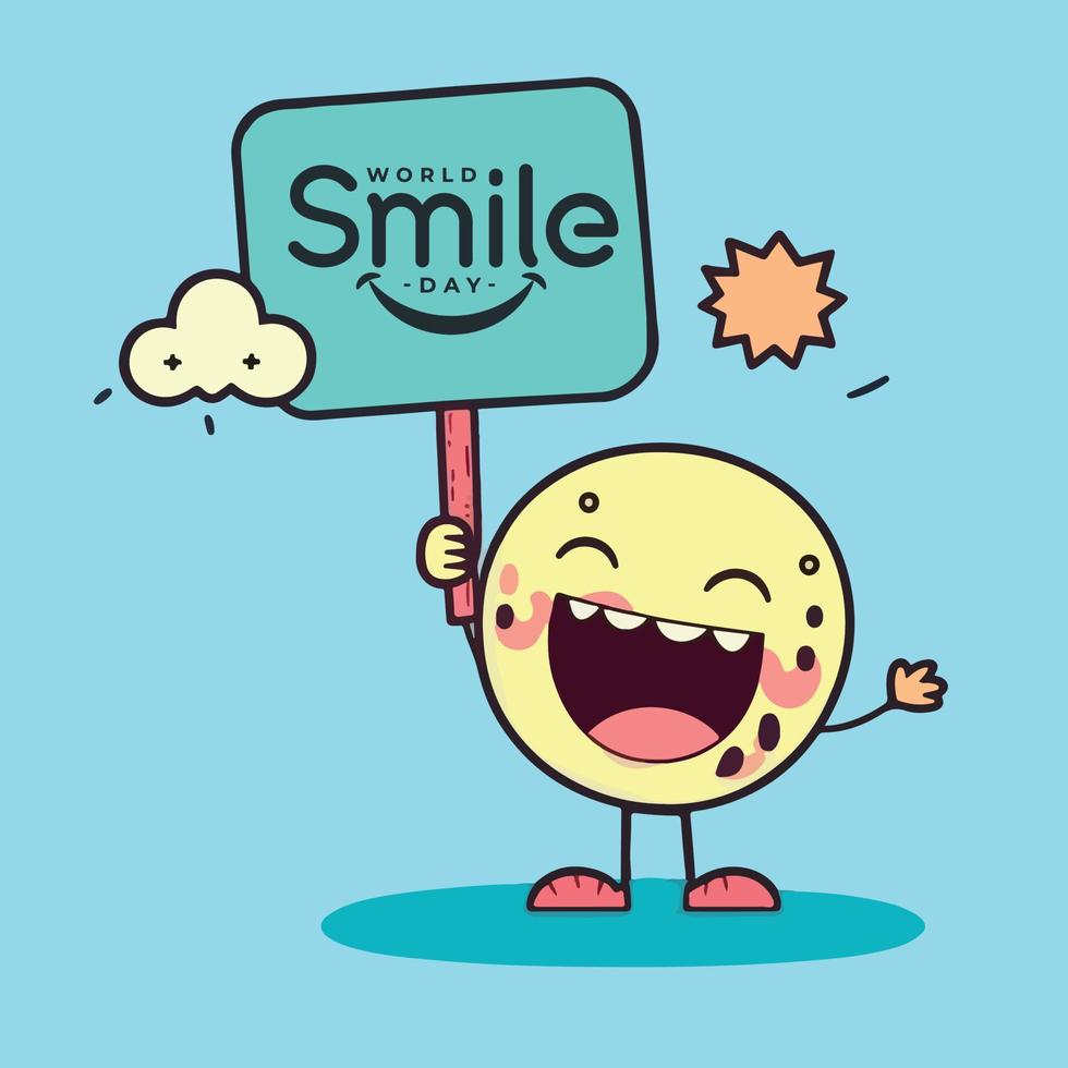 World smile day flat vector illustration 21448934 Vector Art at Vecteezy