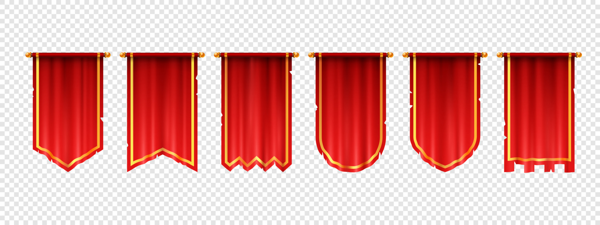 Vertical flag banner for medieval 3d game scene 21449286 Vector Art at ...