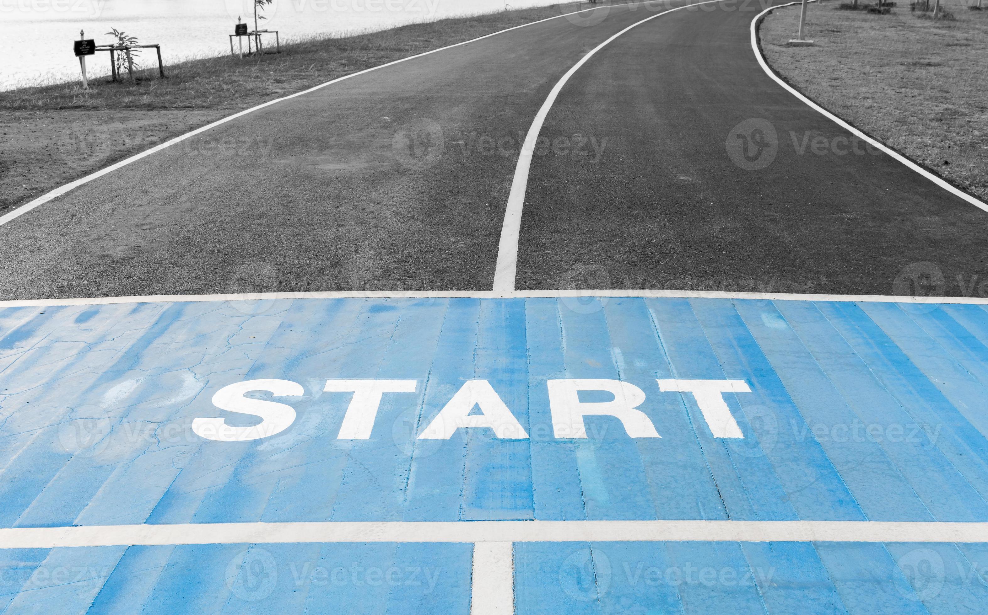 Running race track start point. 21452380 Stock Photo at Vecteezy