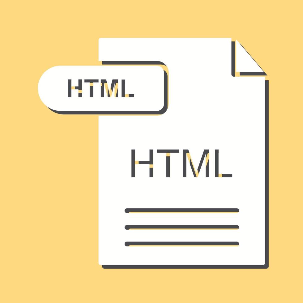 HTML Vector Icon 21454293 Vector Art at Vecteezy