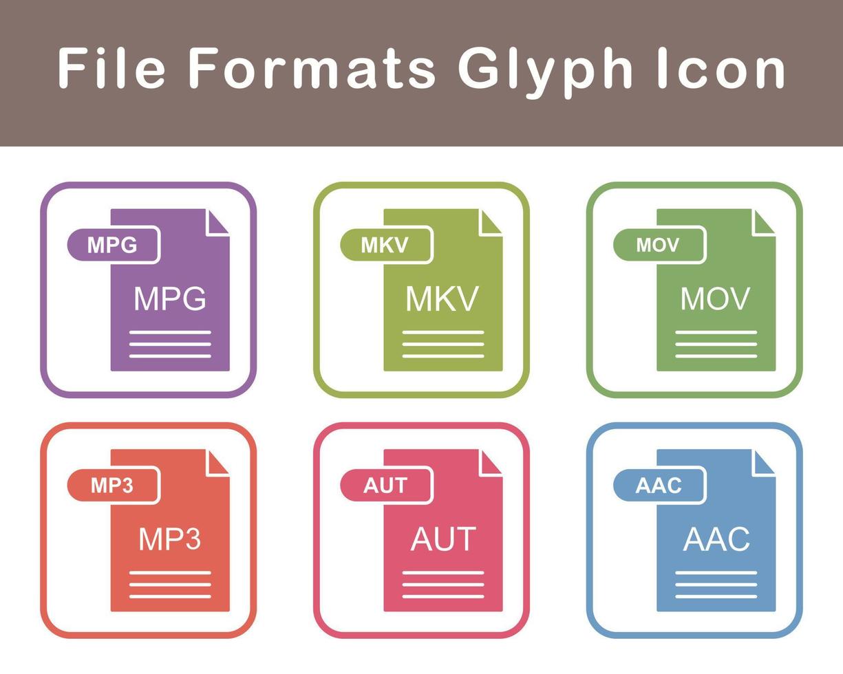 File Formats Vector Icon Set 21454604 Vector Art at Vecteezy