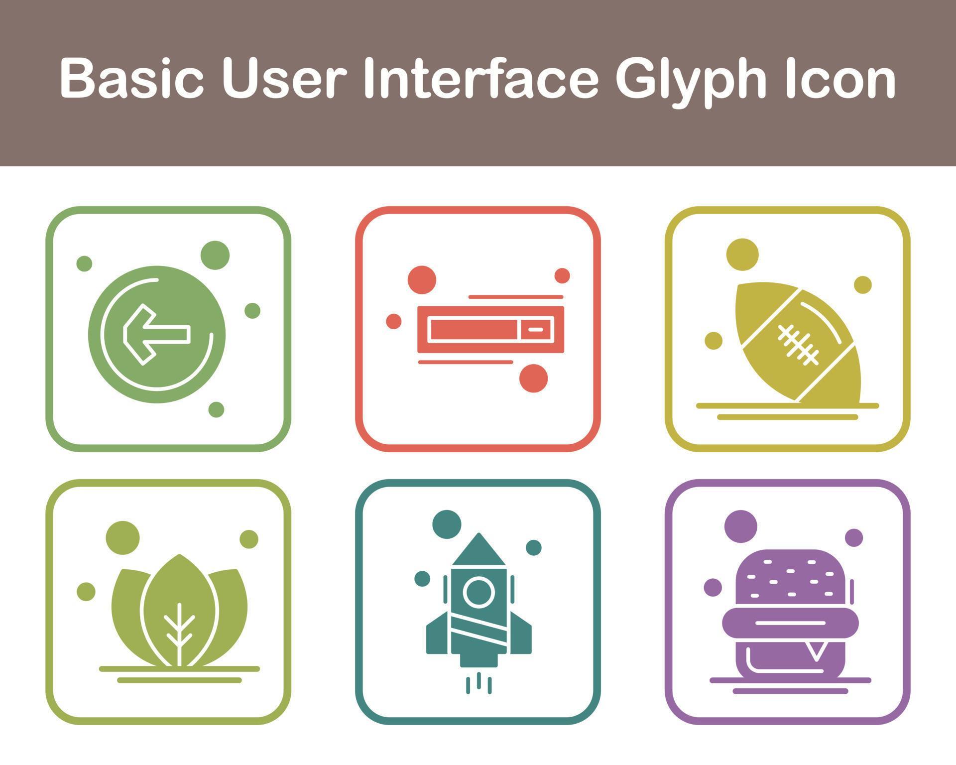 Basic User Interface Vector Icon Set 21455239 Vector Art at Vecteezy