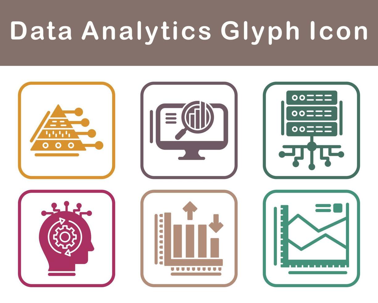 Data Analytics Vector Icon Set 21455412 Vector Art at Vecteezy