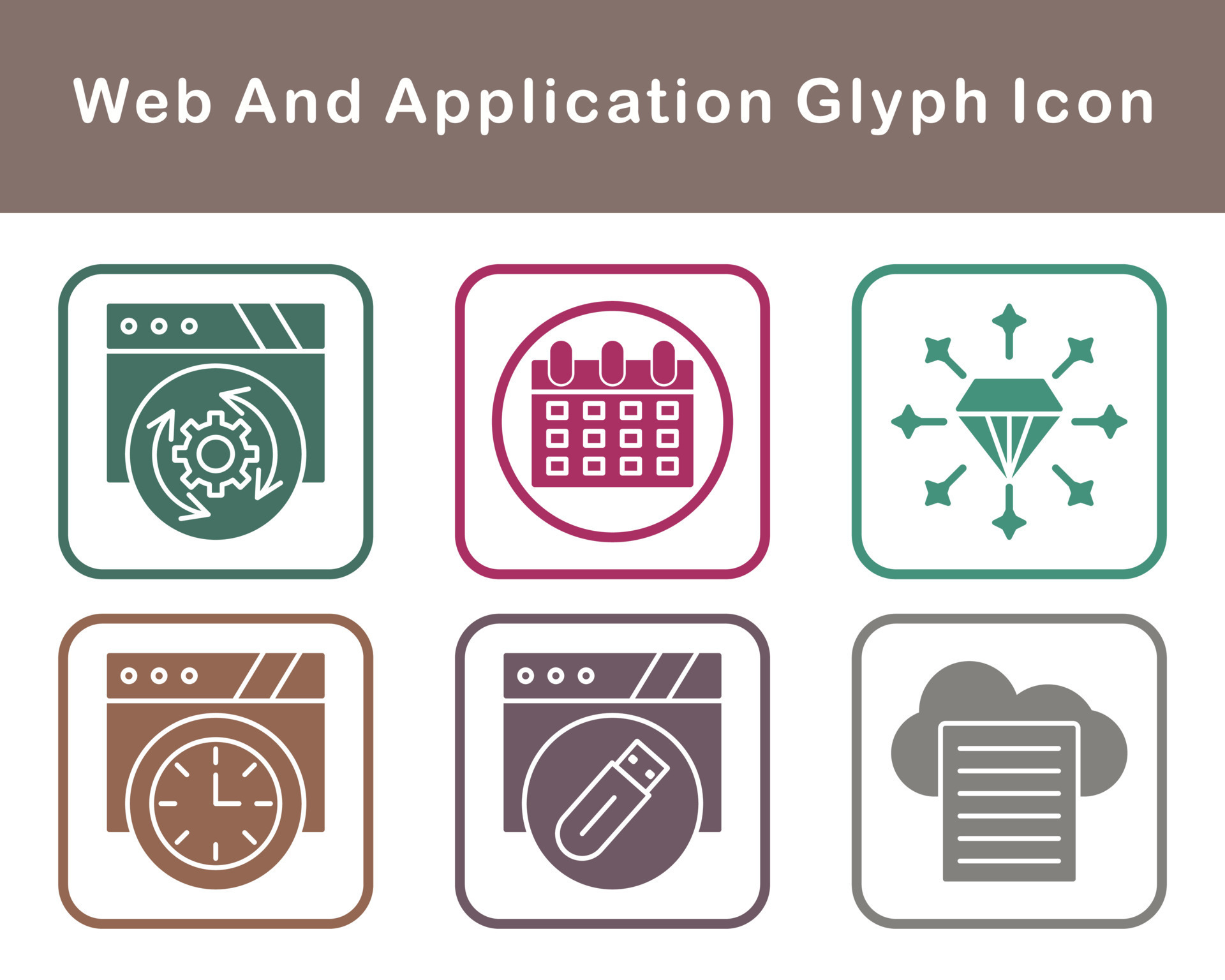 Web And Application Vector Icon Set 21455462 Vector Art At Vecteezy