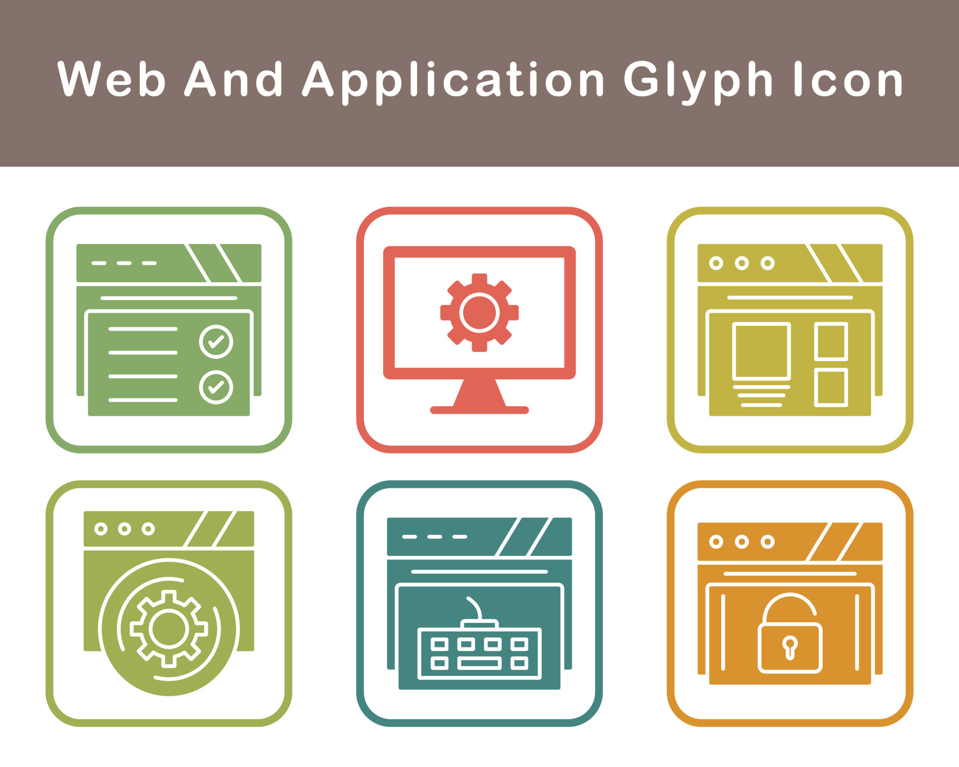 Web And Application Vector Icon Set 21455469 Vector Art at Vecteezy