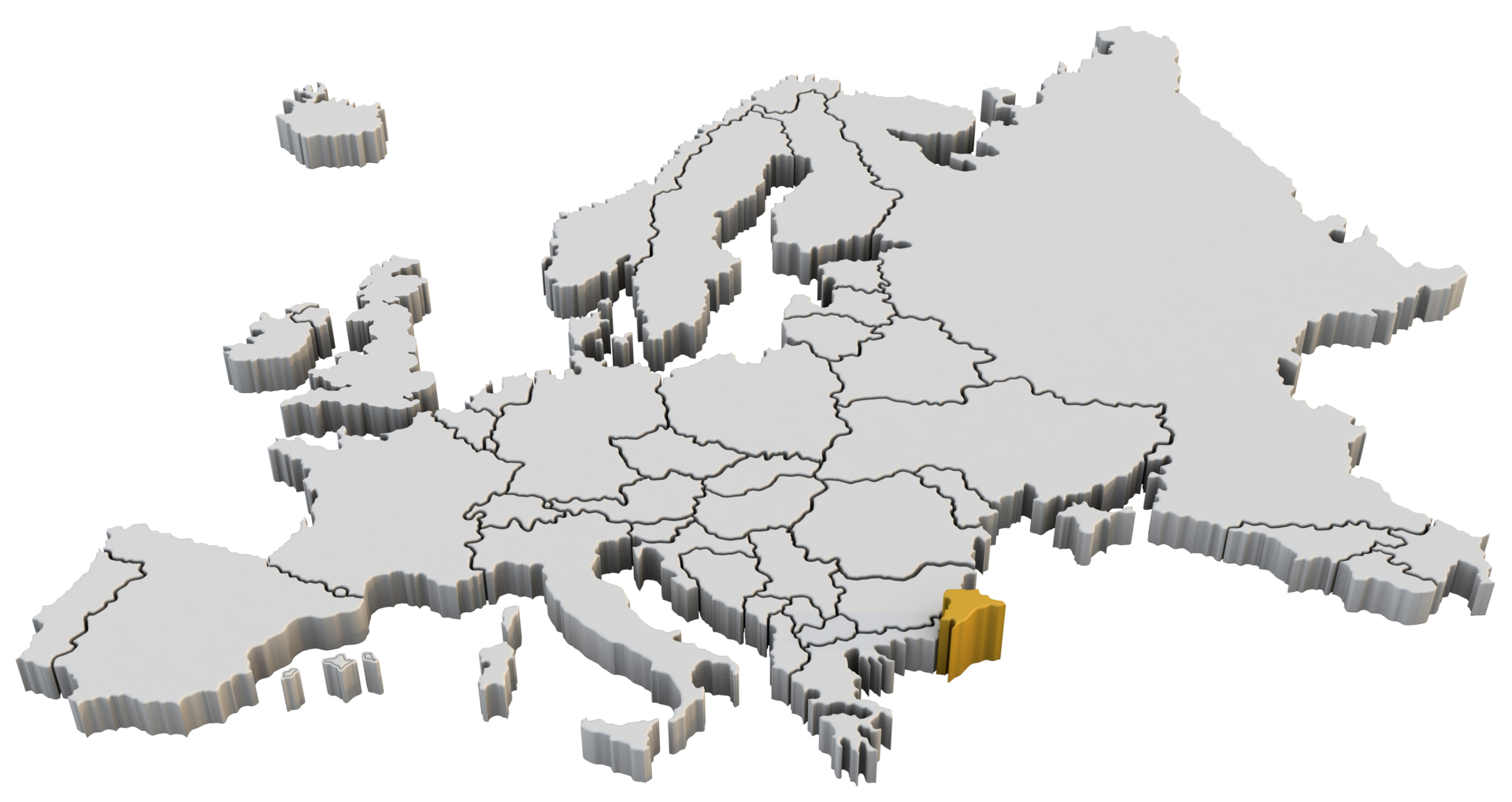 Blank European Countries Map blank-european-countries-map