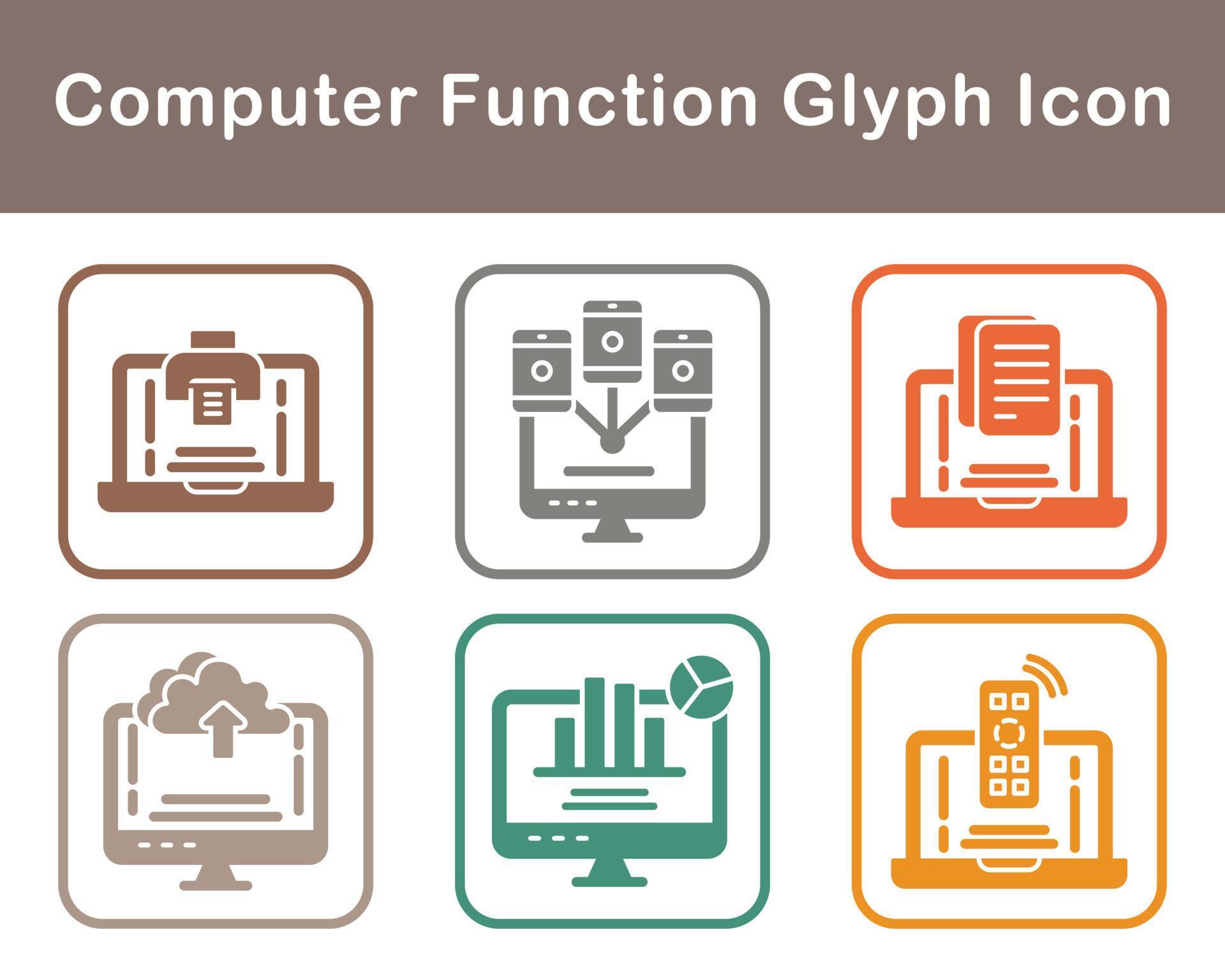 Computer Function Vector Icon Set 21456663 Vector Art at Vecteezy