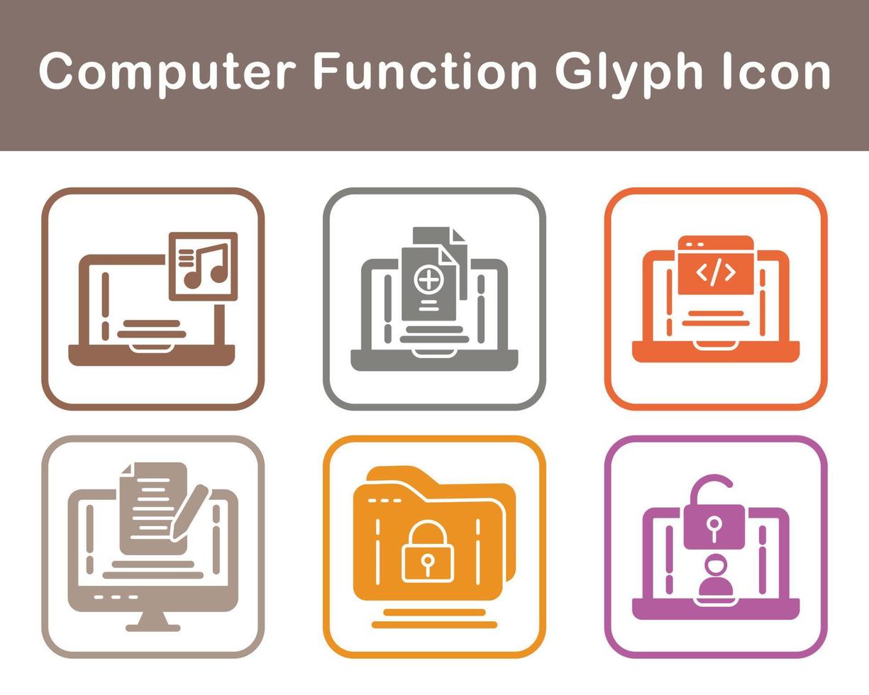 Computer Function Vector Icon Set 21456664 Vector Art at Vecteezy