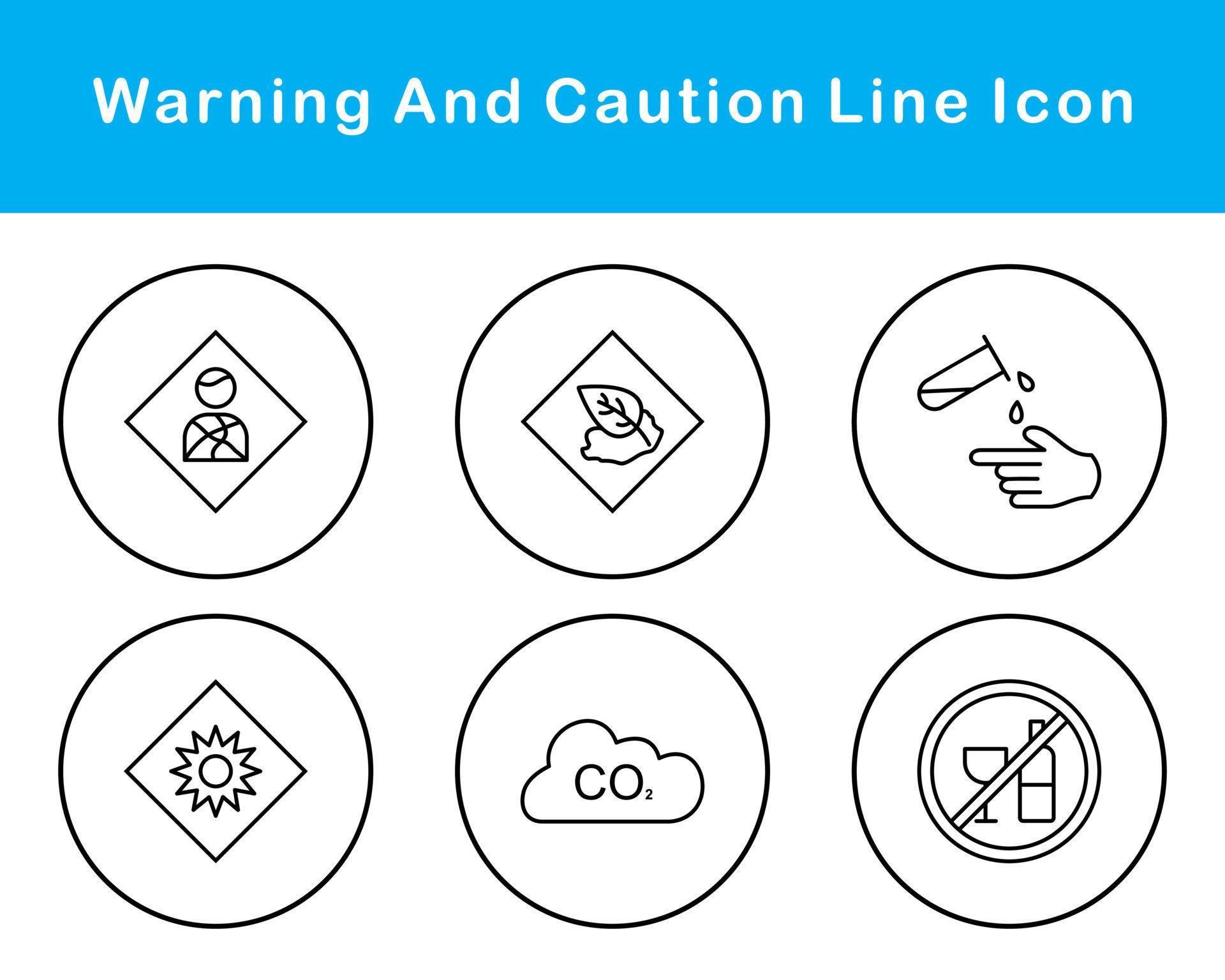 Warning And Caution Vector Icon Set 21456907 Vector Art at Vecteezy