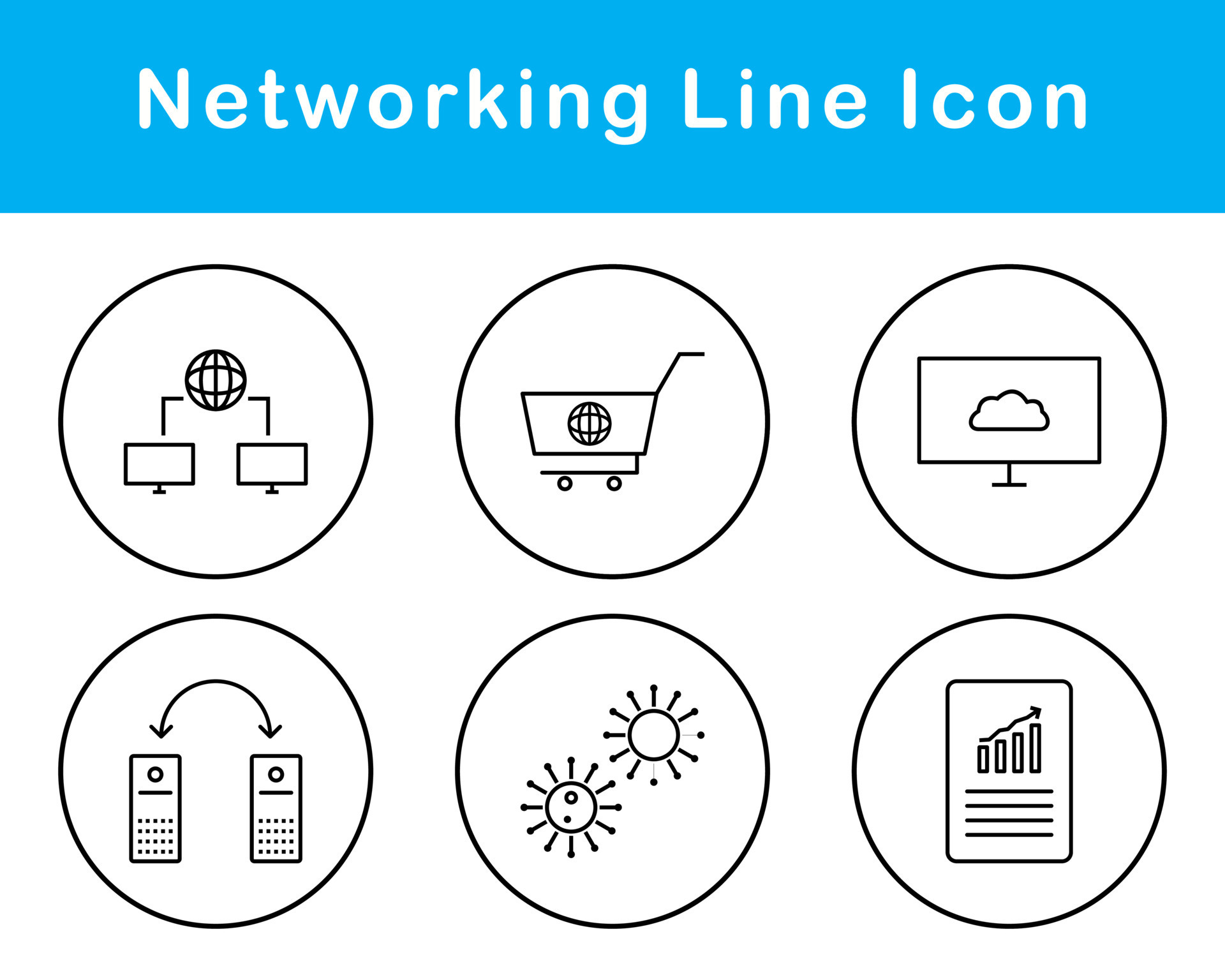Networking Vector Icon Set 21456937 Vector Art at Vecteezy