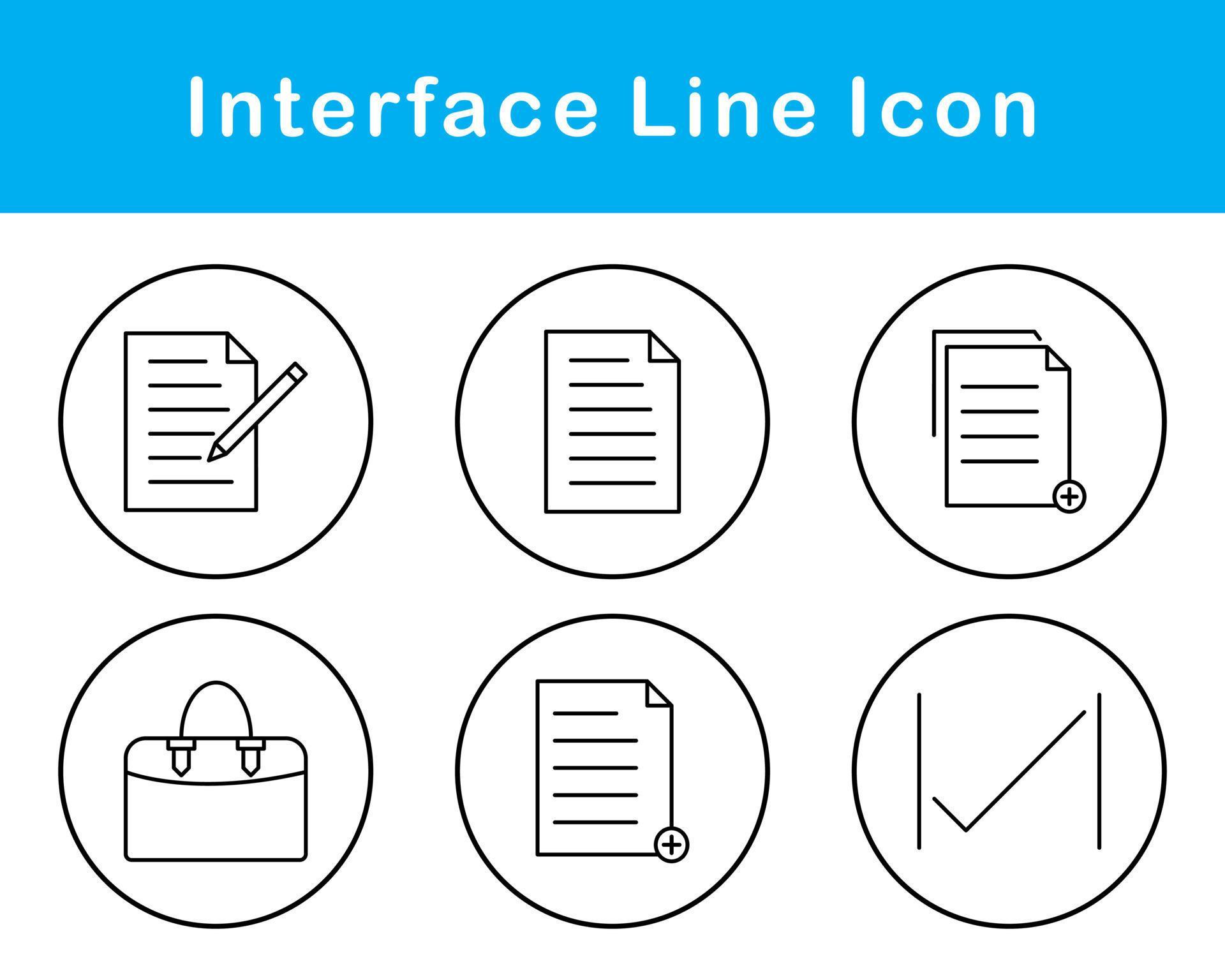 Interface Vector Icon Set 21456938 Vector Art at Vecteezy