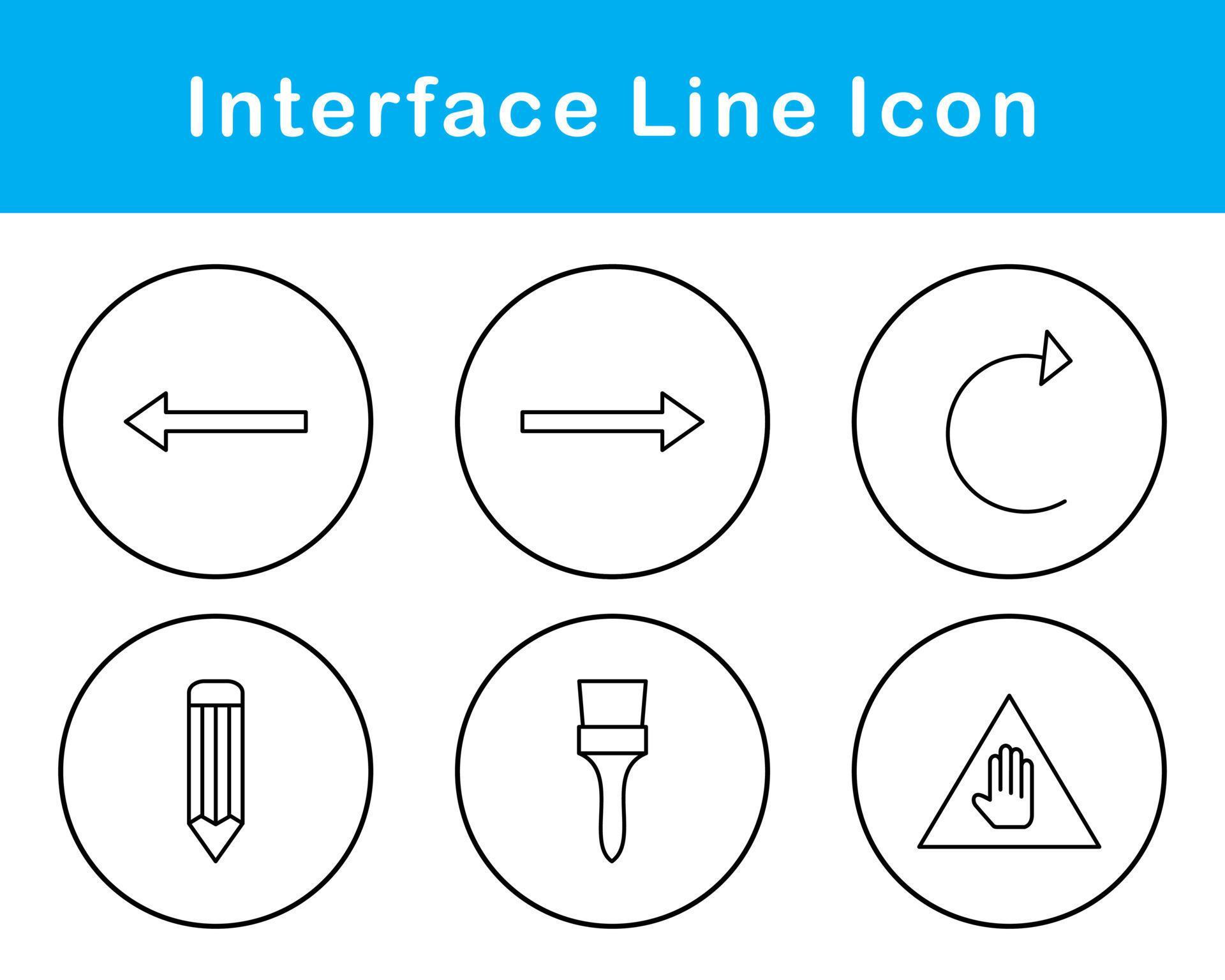 Interface Vector Icon Set 21456944 Vector Art at Vecteezy
