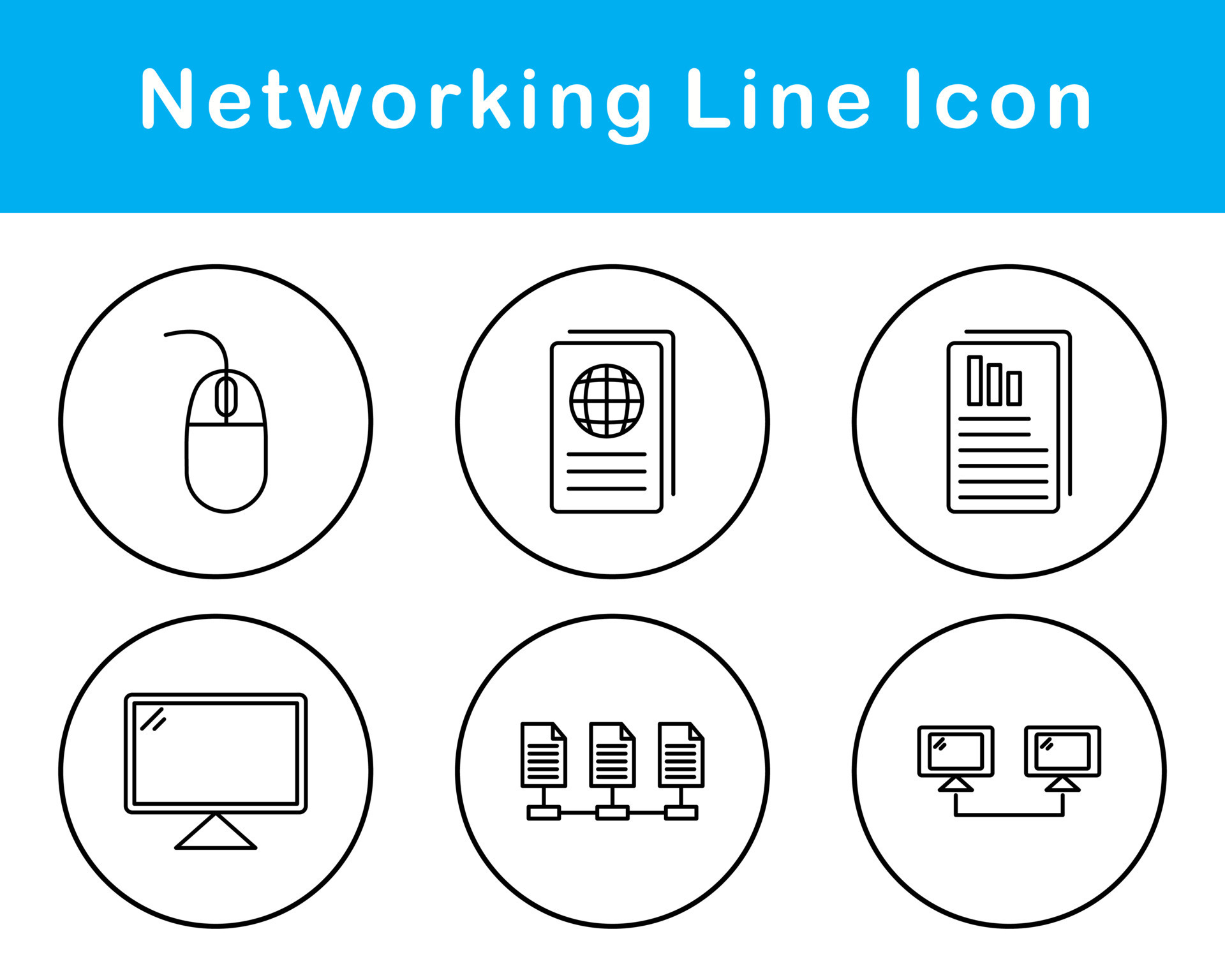 Networking Vector Icon Set 21457185 Vector Art at Vecteezy