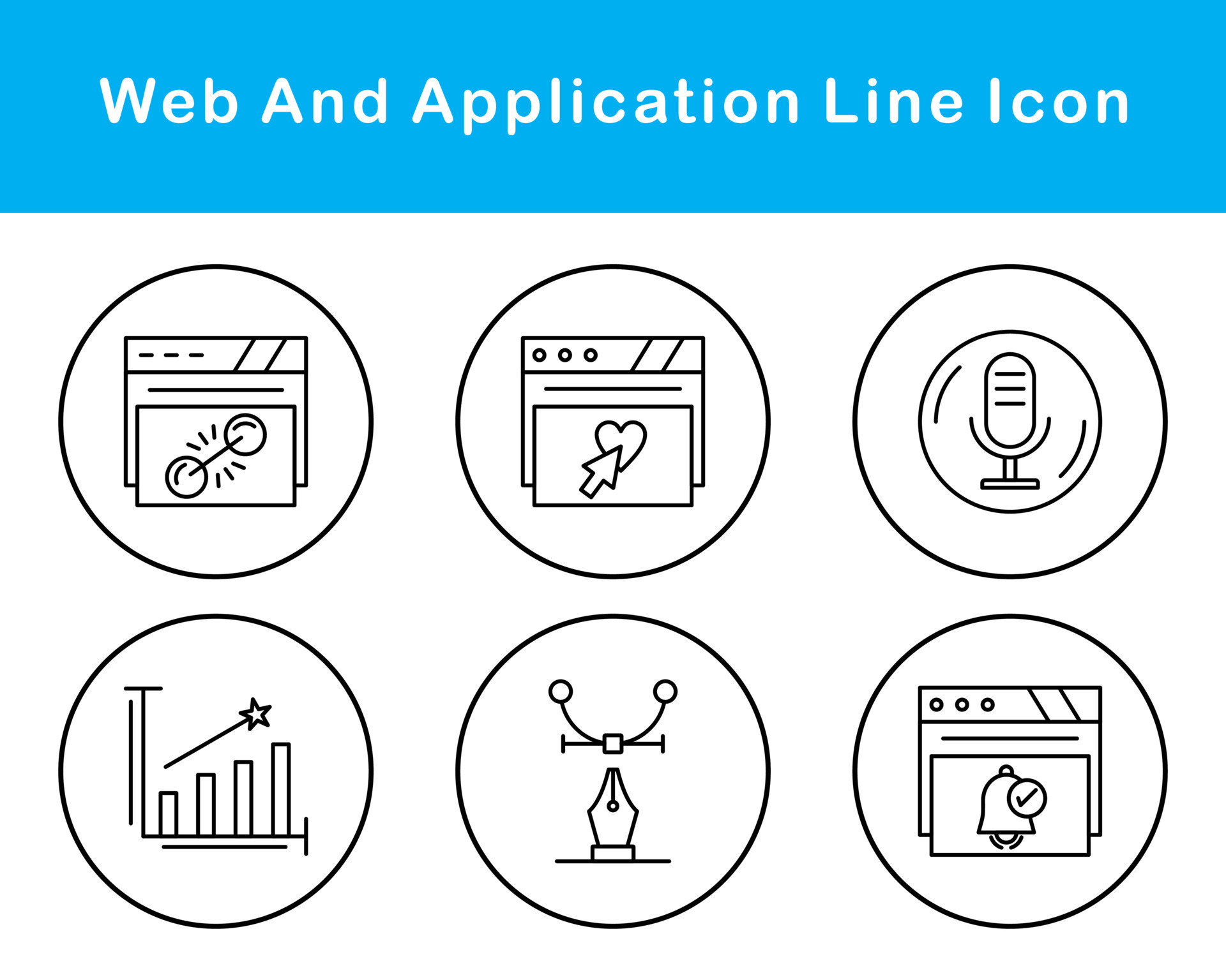 Web And Application Vector Icon Set 21457736 Vector Art at Vecteezy
