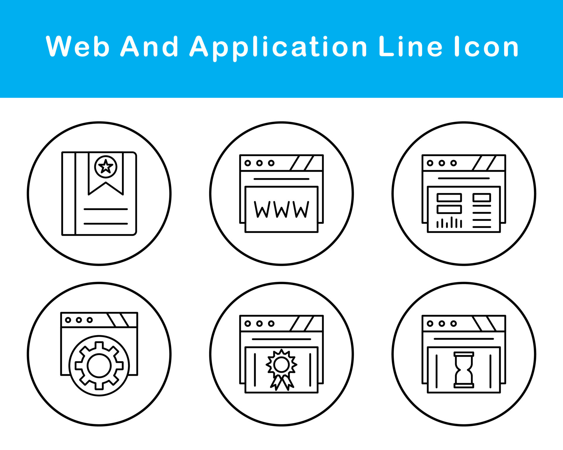 Web And Application Vector Icon Set 21457835 Vector Art at Vecteezy