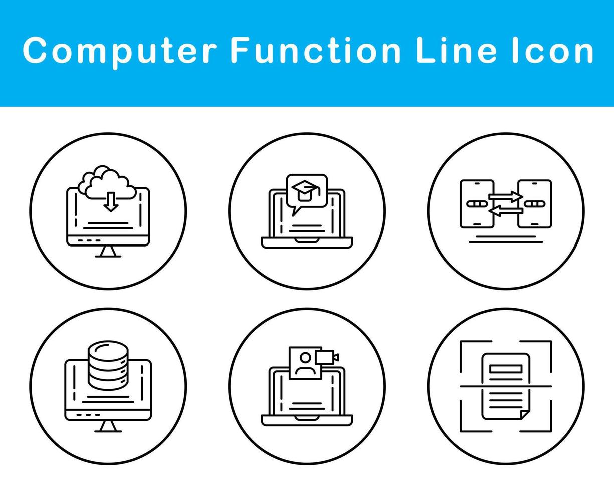 Computer Function Vector Icon Set 21458317 Vector Art at Vecteezy