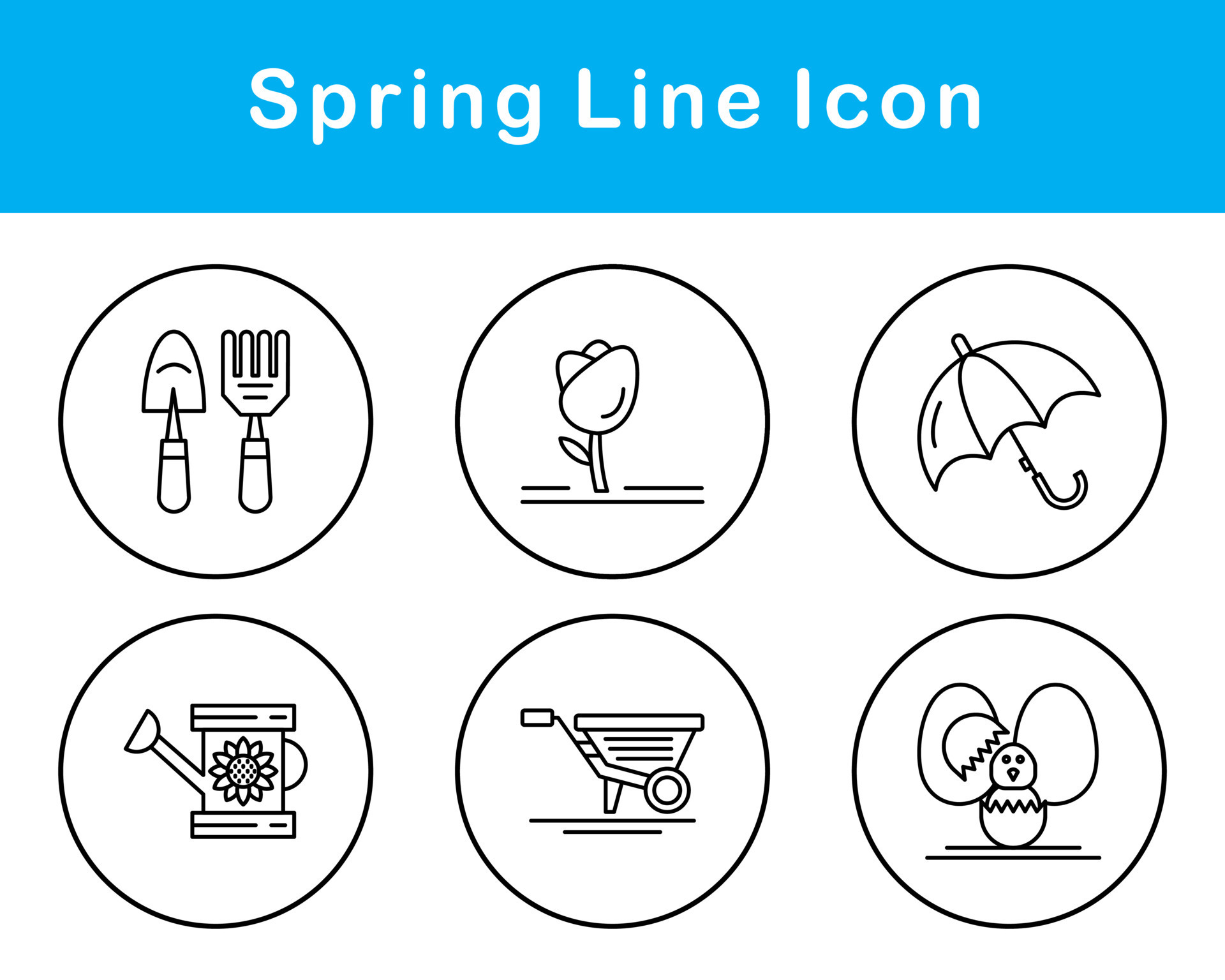 Spring Vector Icon Set 21458322 Vector Art at Vecteezy