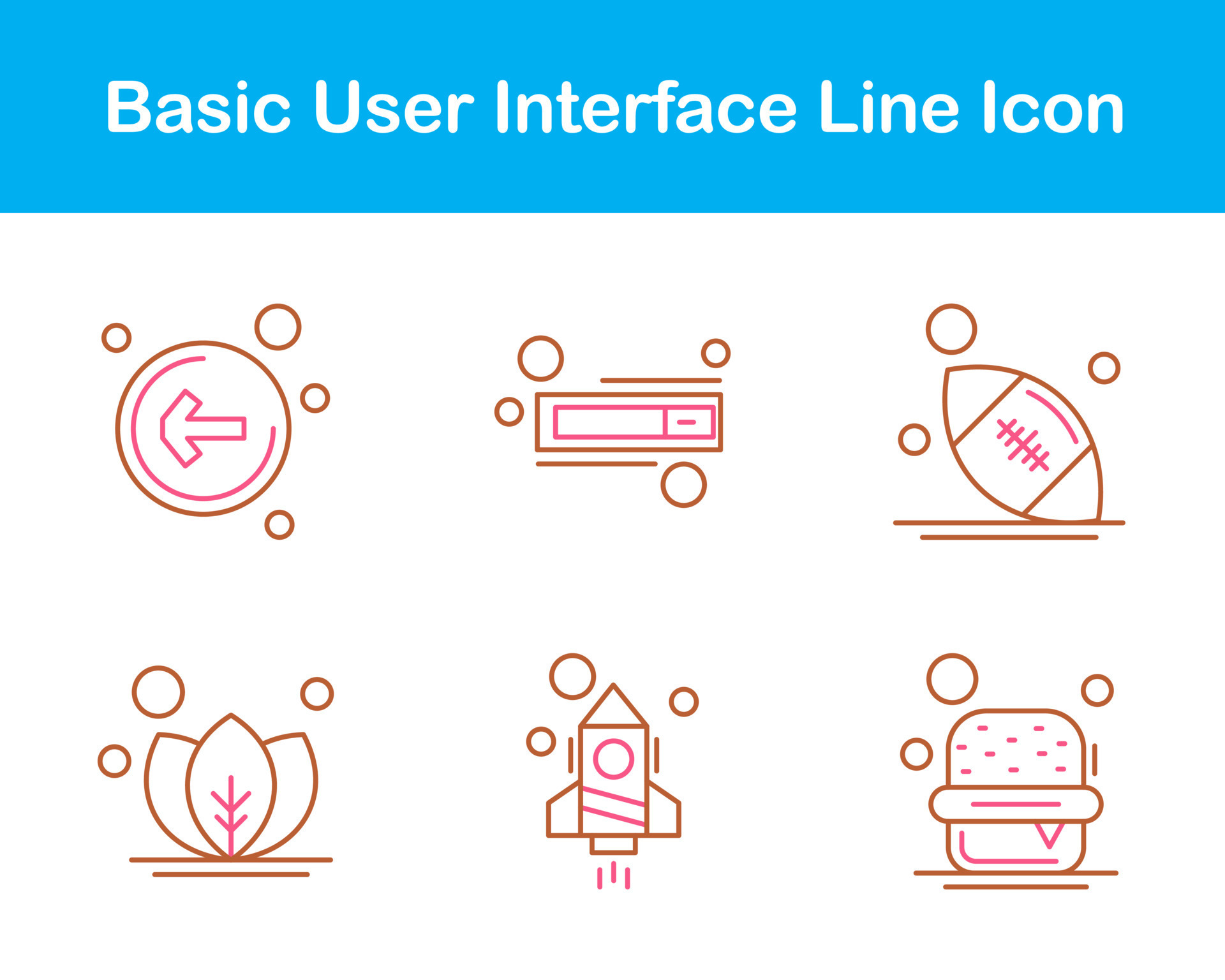 Basic User Interface Vector Icon Set 21458805 Vector Art At Vecteezy
