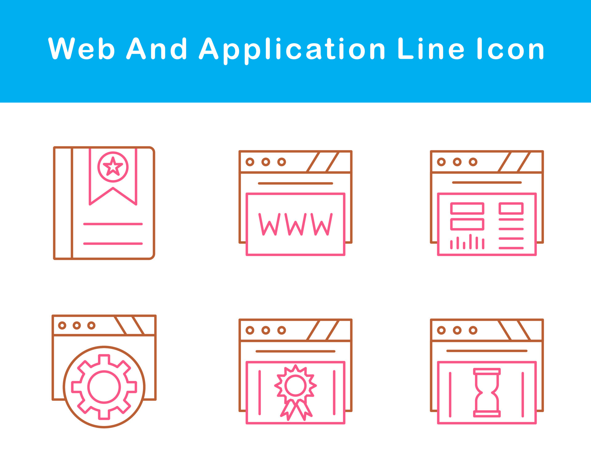 Web And Application Vector Icon Set 21458821 Vector Art at Vecteezy