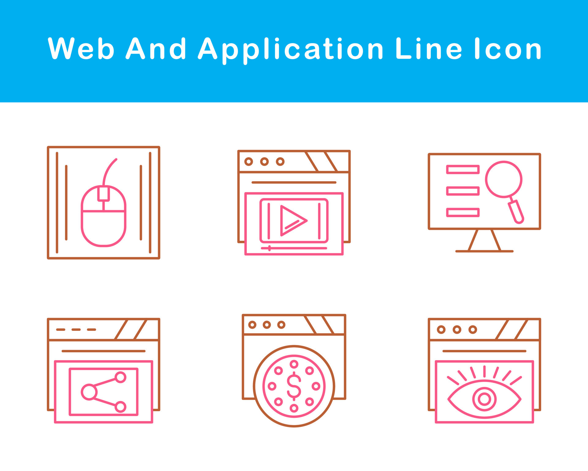 Web And Application Vector Icon Set 21458828 Vector Art at Vecteezy