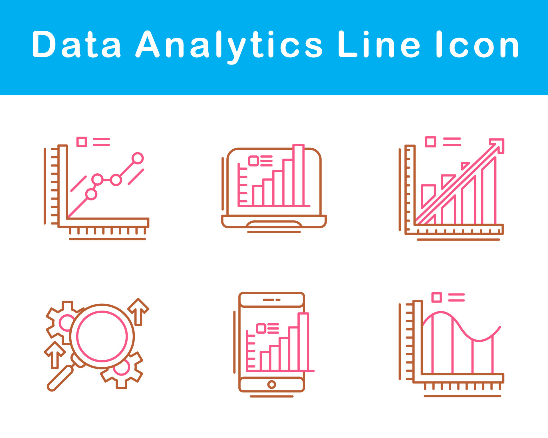 Data Analytics Vector Icon Set 21458873 Vector Art at Vecteezy