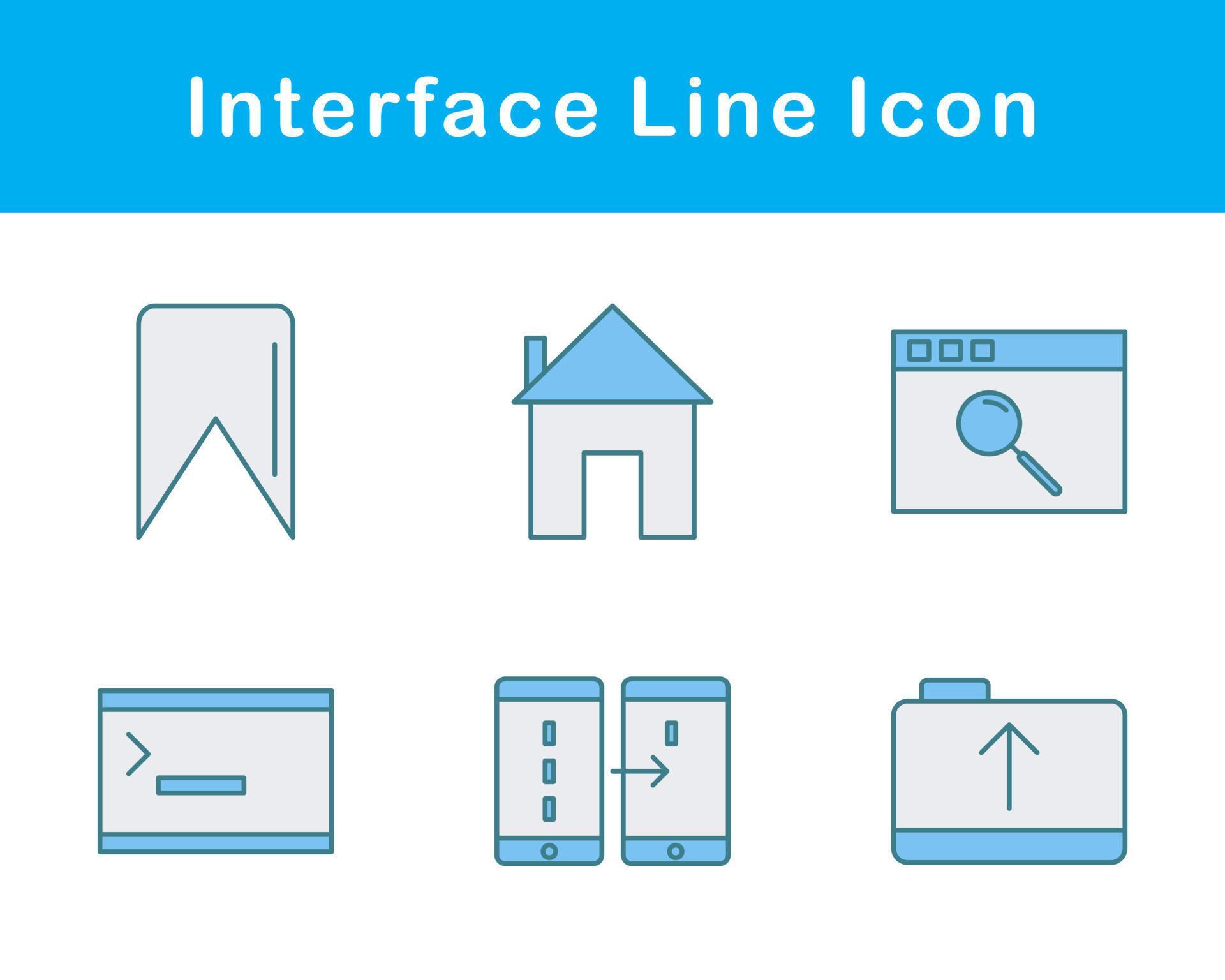 Interface Vector Icon Set 21458964 Vector Art at Vecteezy