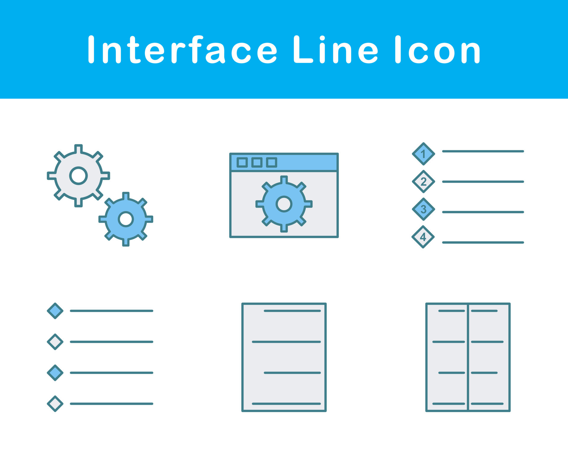 Interface Vector Icon Set 21458970 Vector Art at Vecteezy