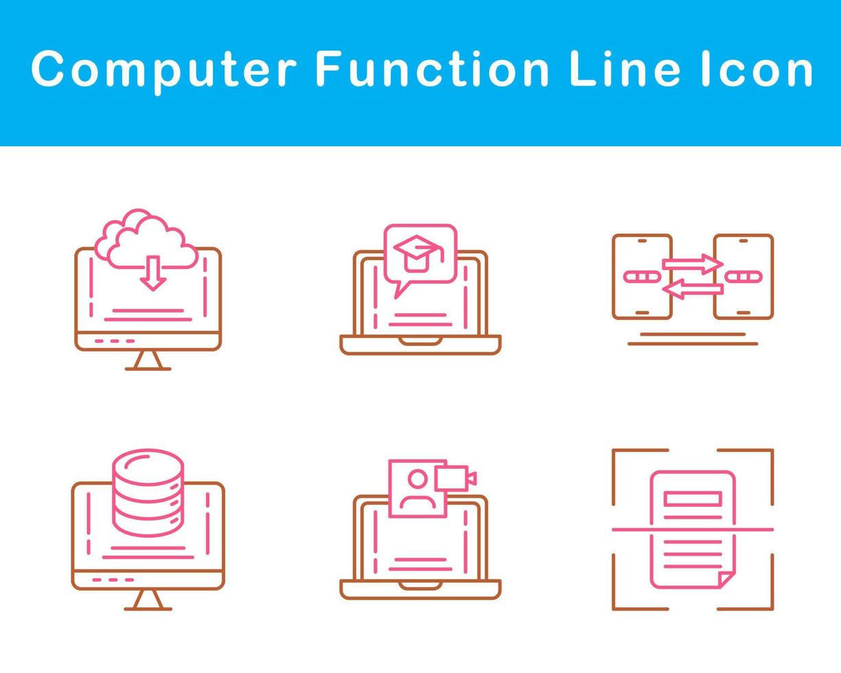Computer Function Vector Icon Set 21459092 Vector Art at Vecteezy