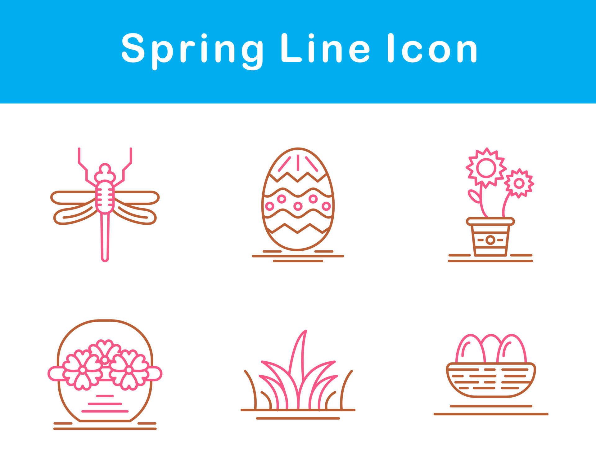Spring Vector Icon Set 21459096 Vector Art at Vecteezy