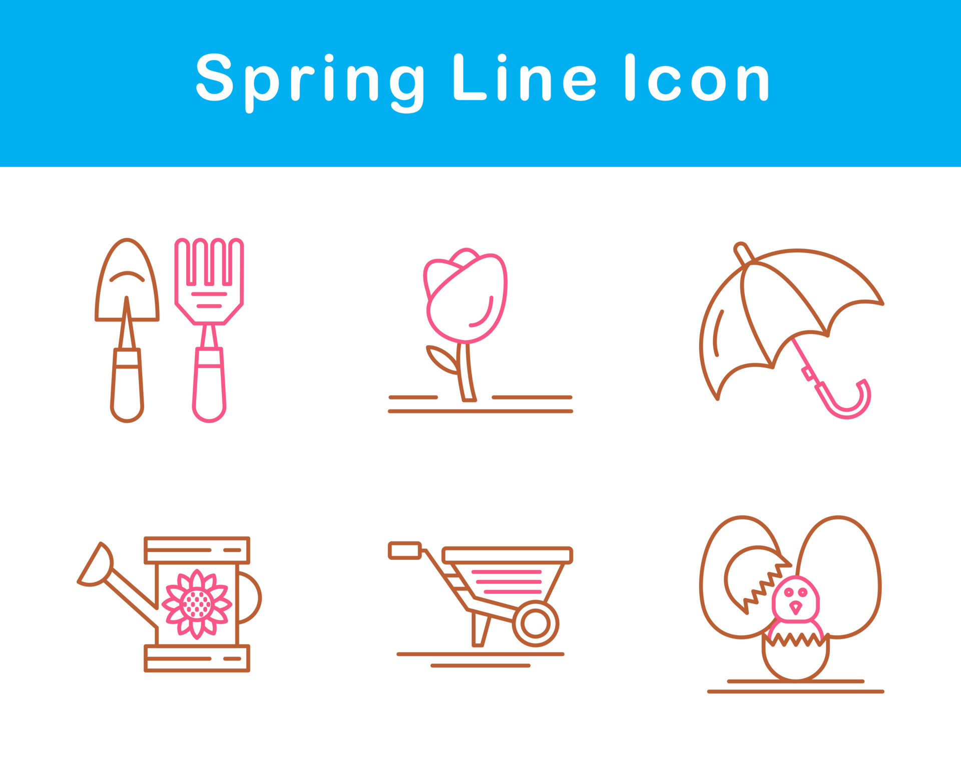 Spring Vector Icon Set 21459101 Vector Art at Vecteezy