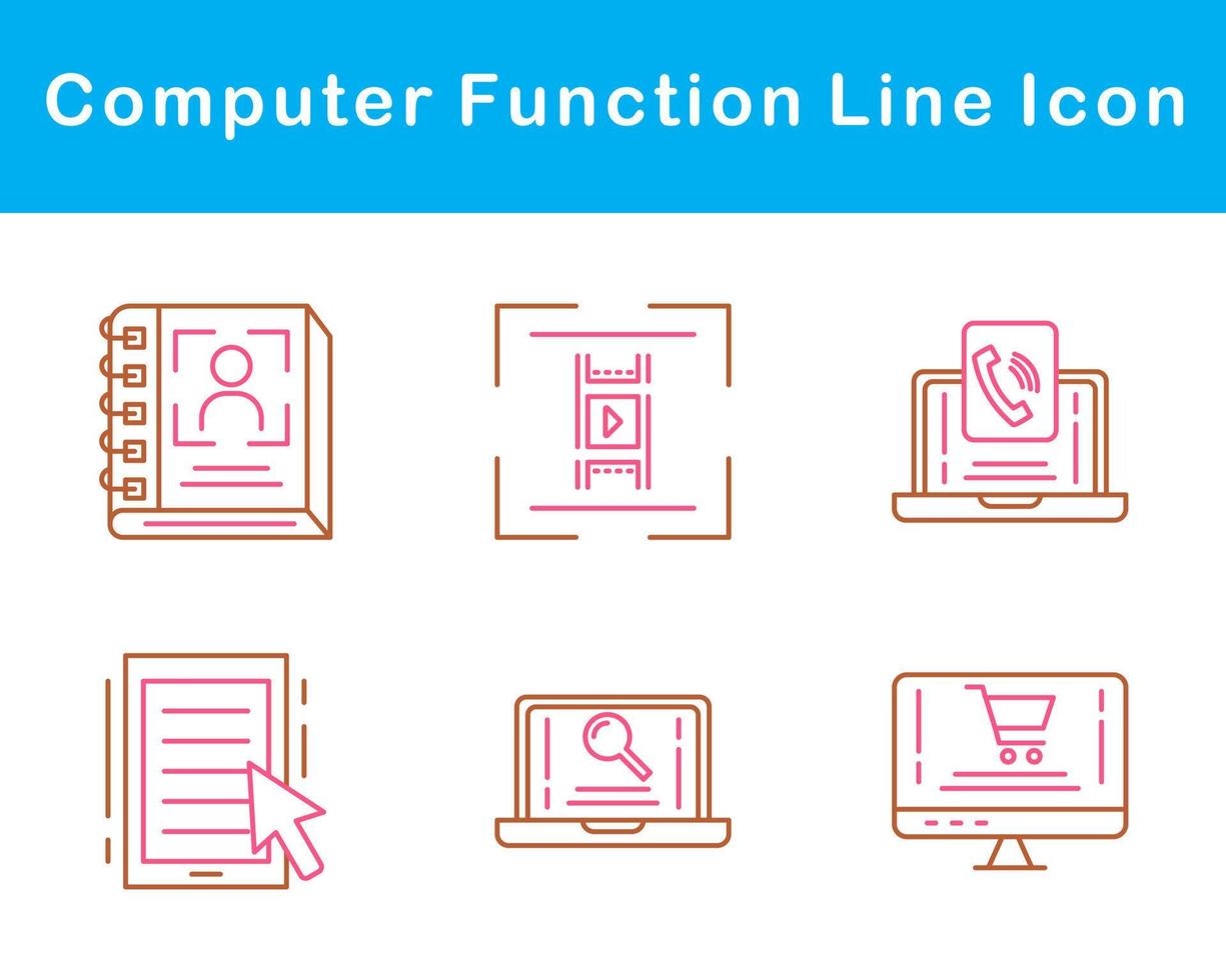 Computer Function Vector Icon Set 21459119 Vector Art at Vecteezy