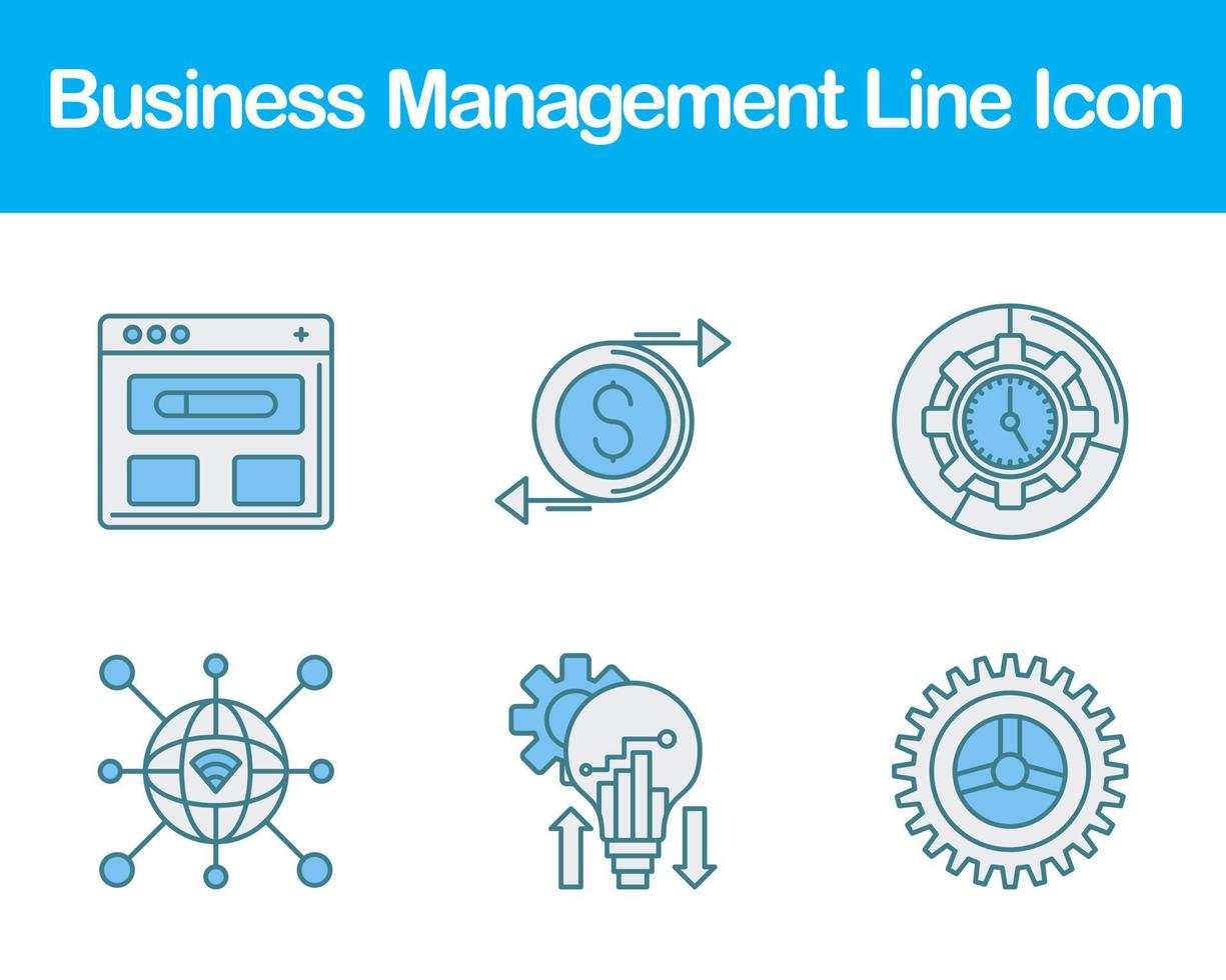 Business Management Vector Icon Set 21459430 Vector Art at Vecteezy