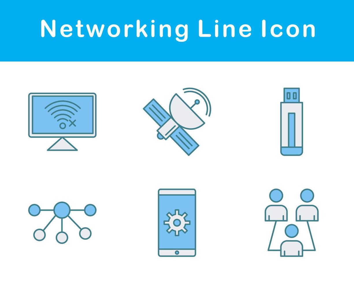 Networking Vector Icon Set 21460009 Vector Art at Vecteezy