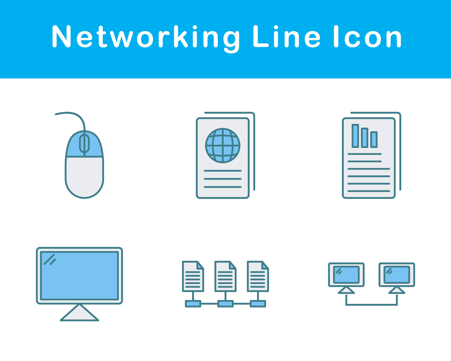 Networking Vector Icon Set 21460013 Vector Art at Vecteezy