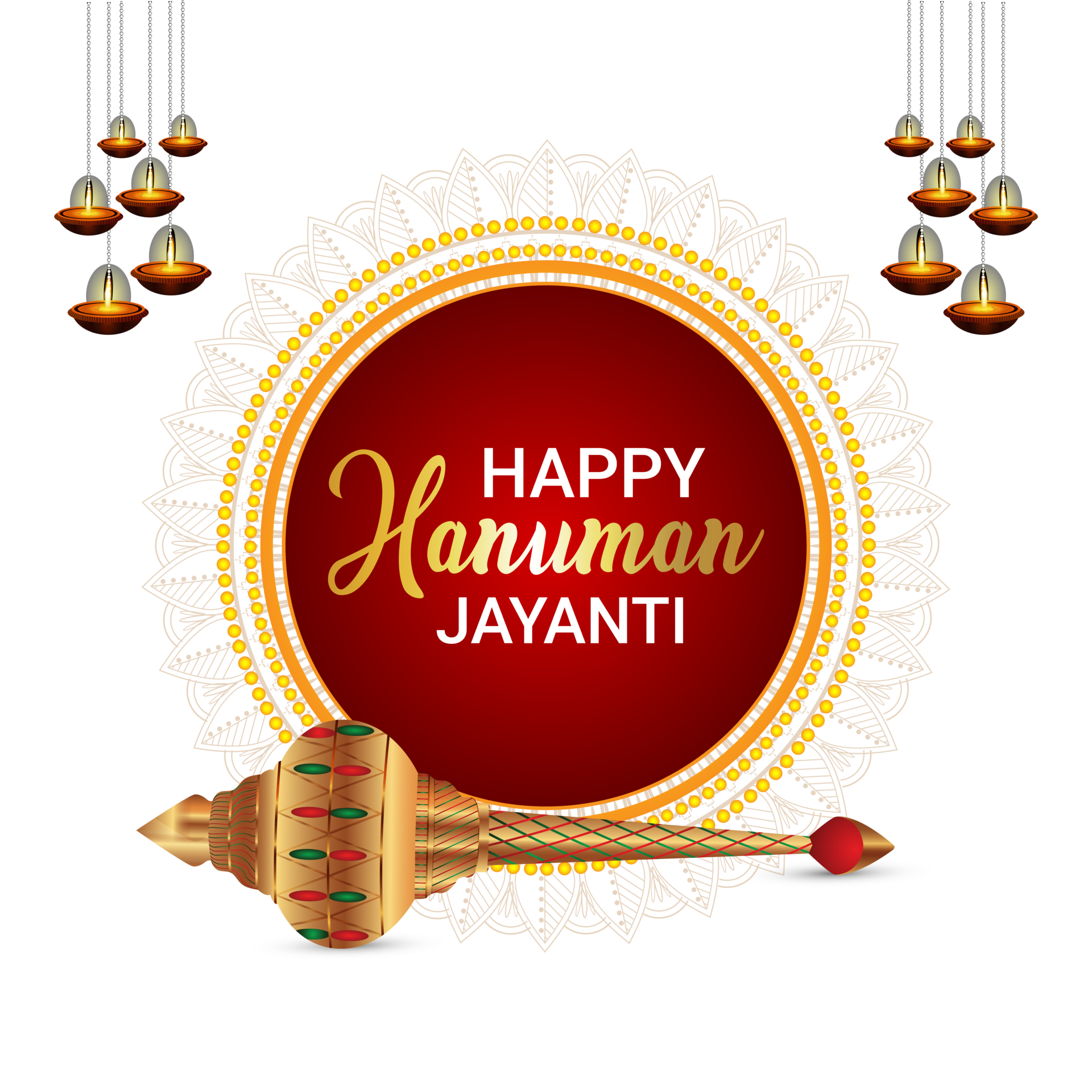 Ilustração Do Gadda Para Hanuman Jayanti 21462336 Png