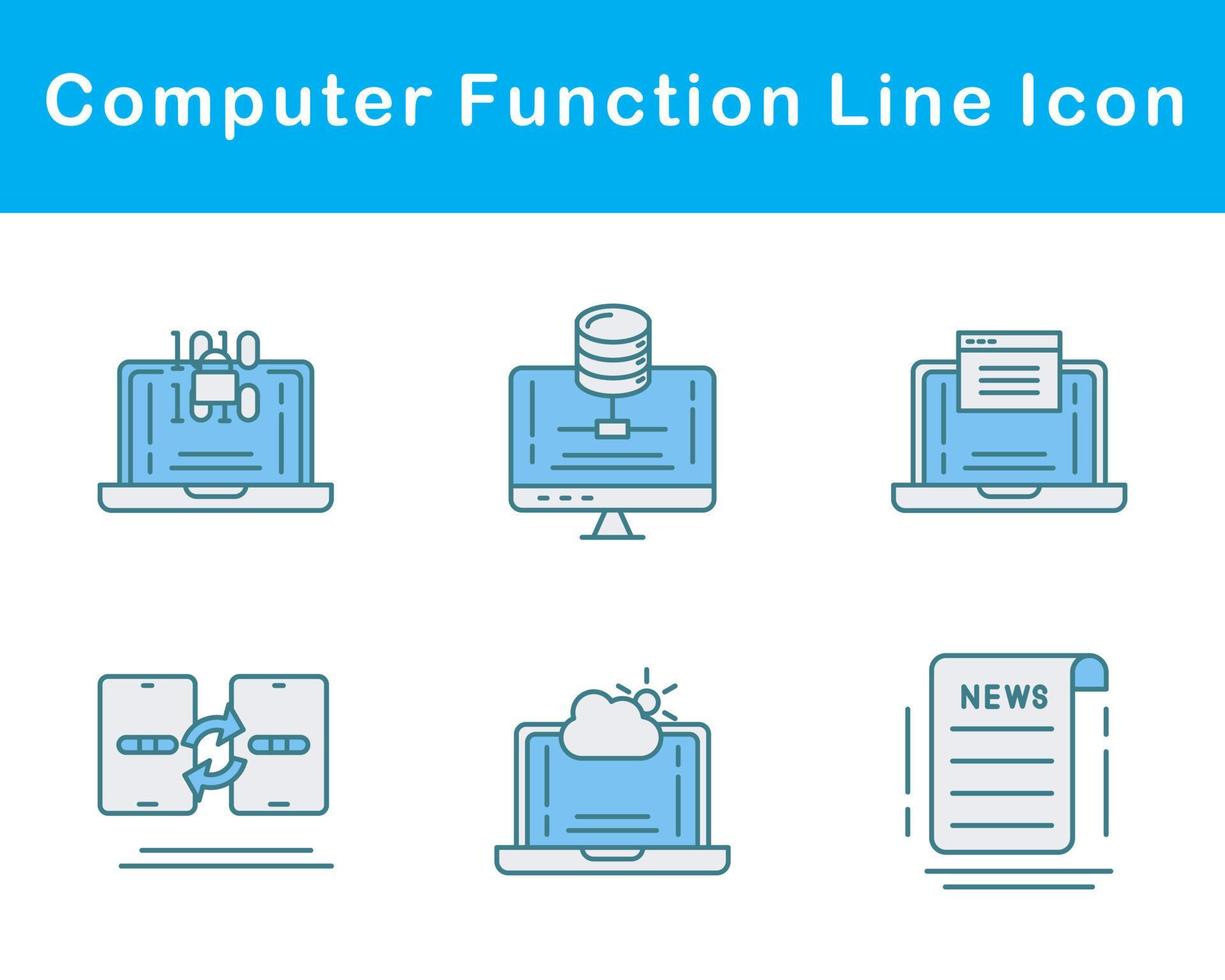 Computer Function Vector Icon Set 21467148 Vector Art at Vecteezy