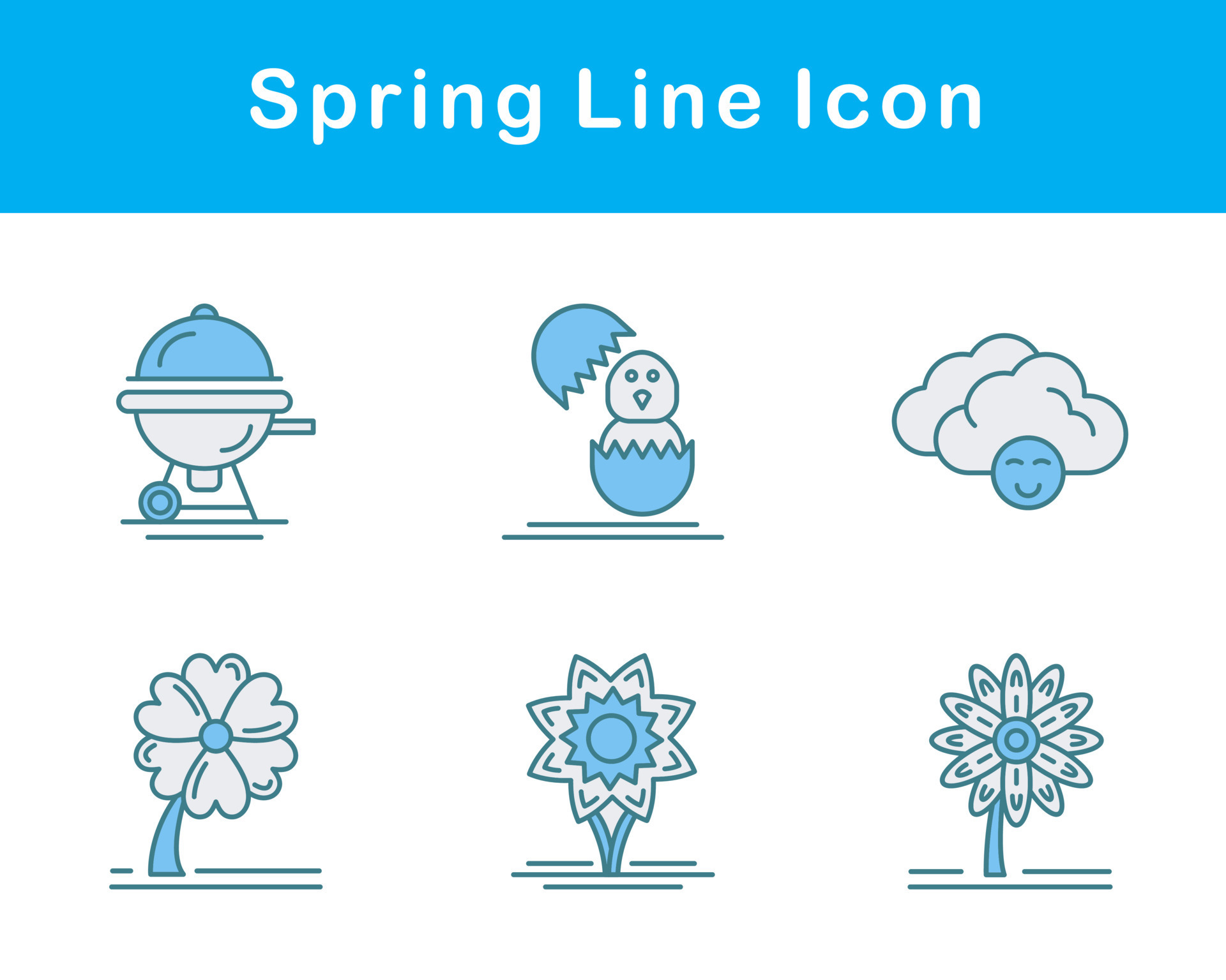 Spring Vector Icon Set 21467306 Vector Art at Vecteezy