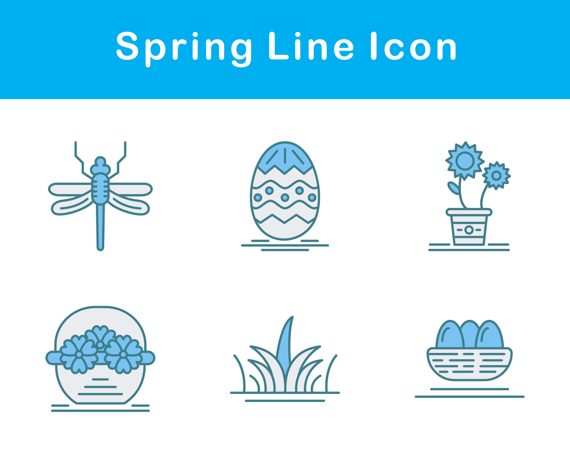 Spring Vector Icon Set 21467311 Vector Art at Vecteezy
