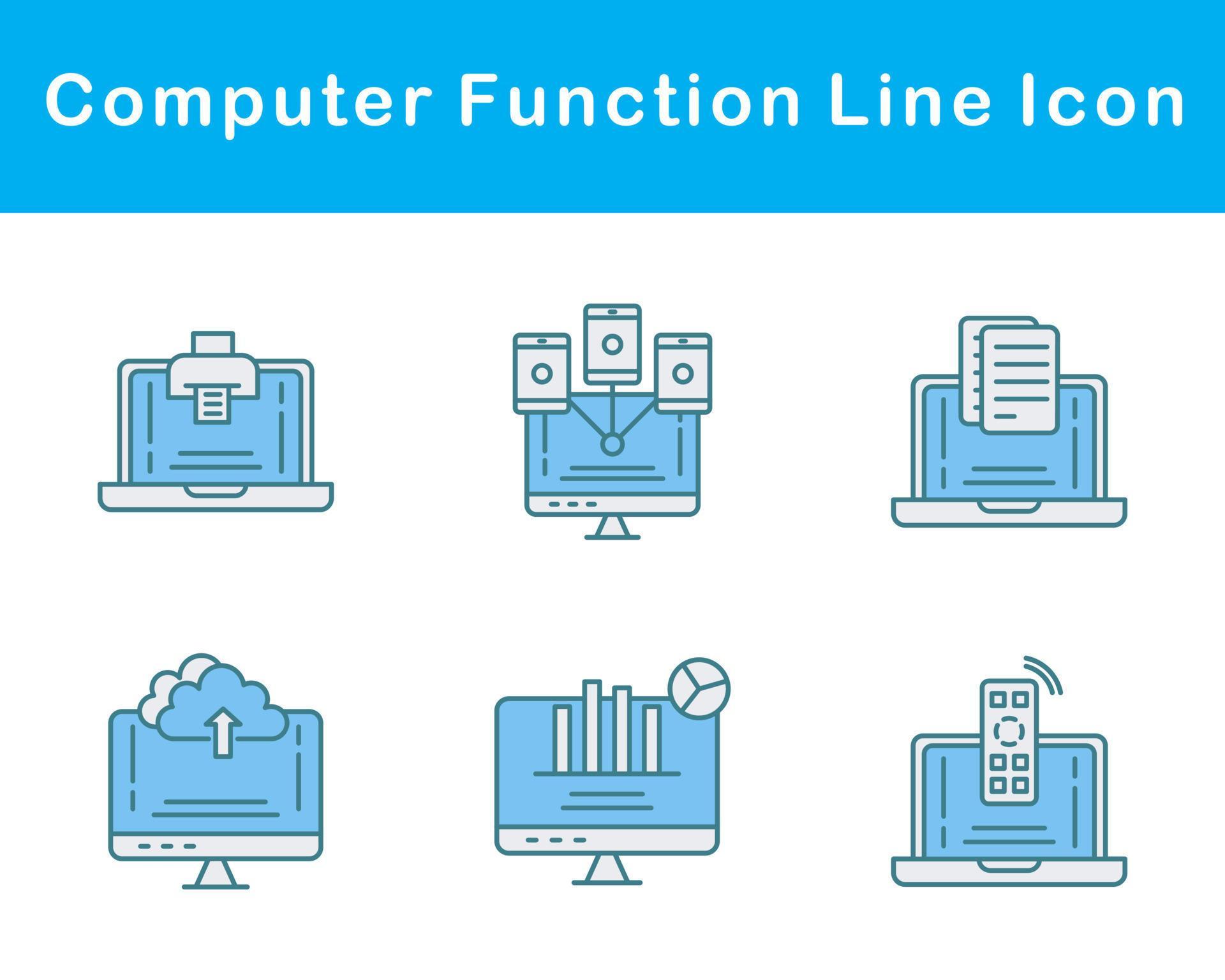Computer Function Vector Icon Set 21467312 Vector Art at Vecteezy