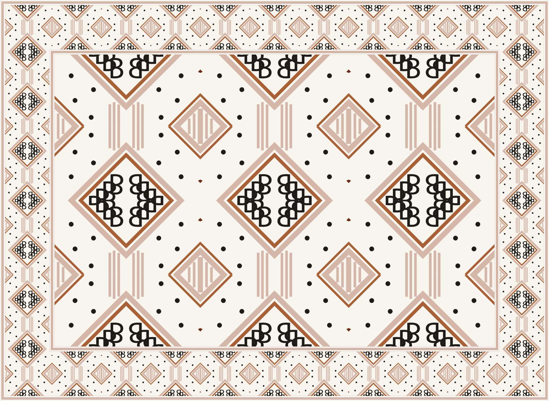 Persian rug modern living room, Motif Ethnic seamless Pattern modern Persian rug, African Ethnic ...