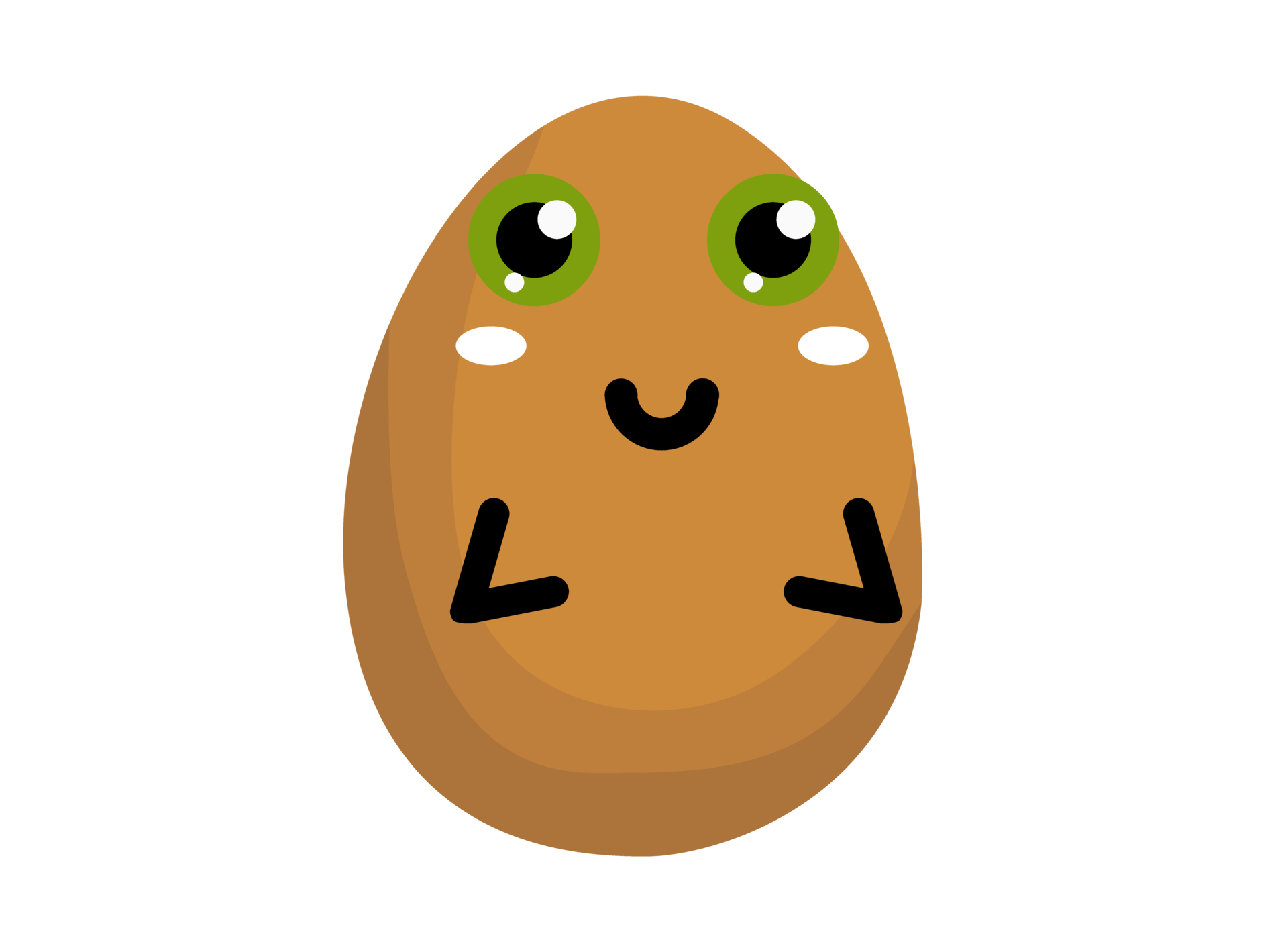 Cute Chicken Egg Cartoon Character 21468255 Png