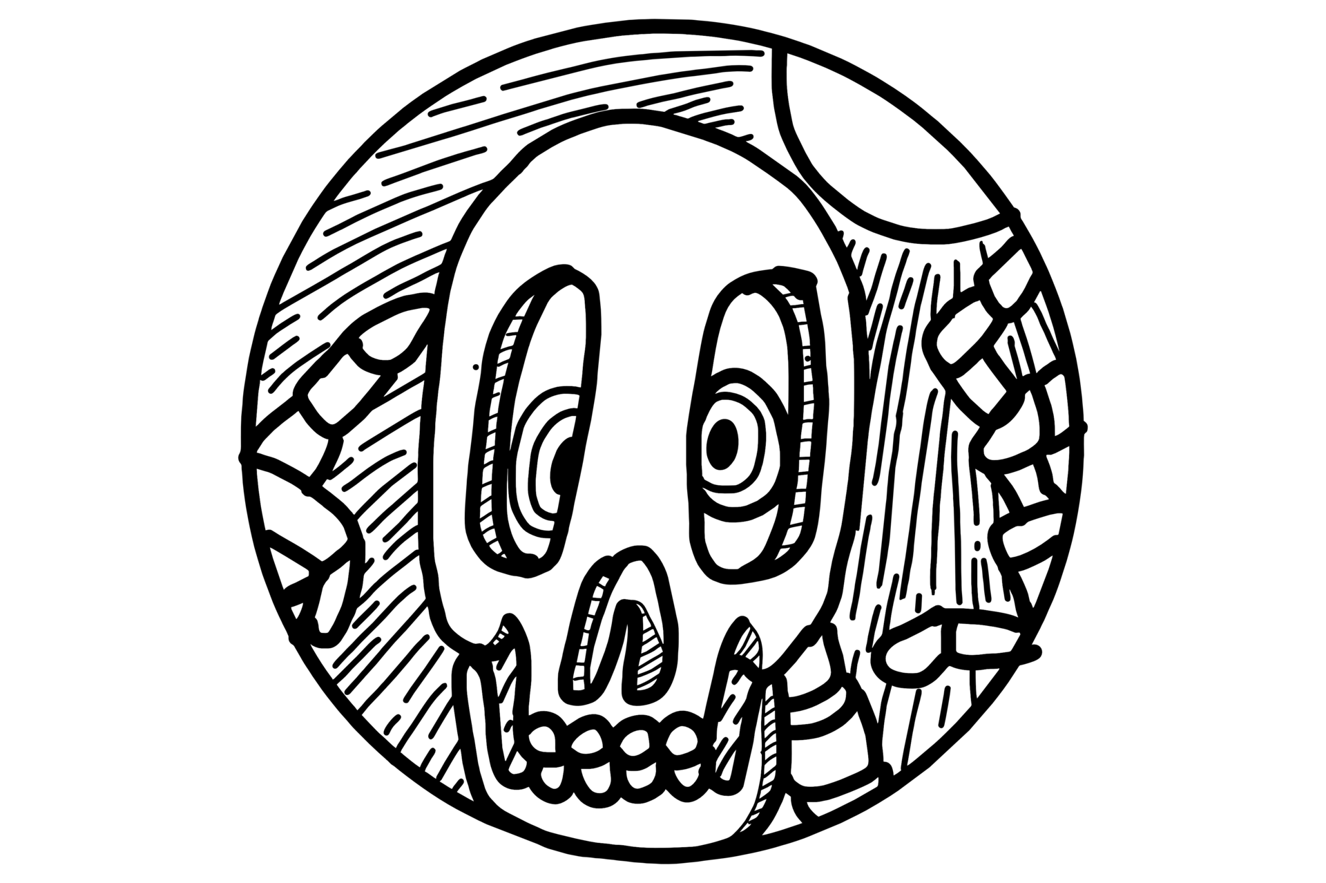 Funny Cartoon Skeleton Character With Sunshine Background 21468289 Png