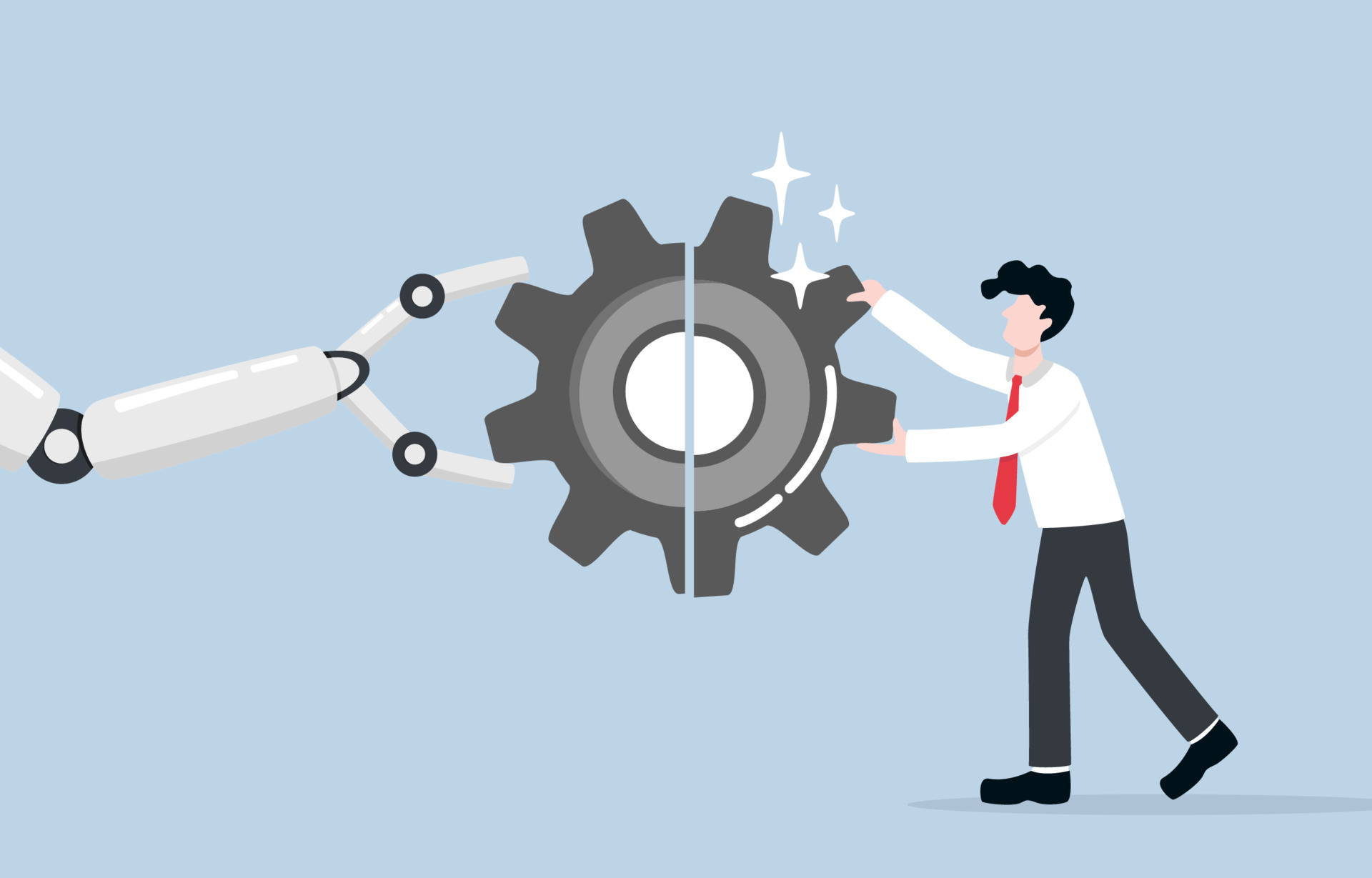 Human and machine collaboration, working with AI, integrating ...