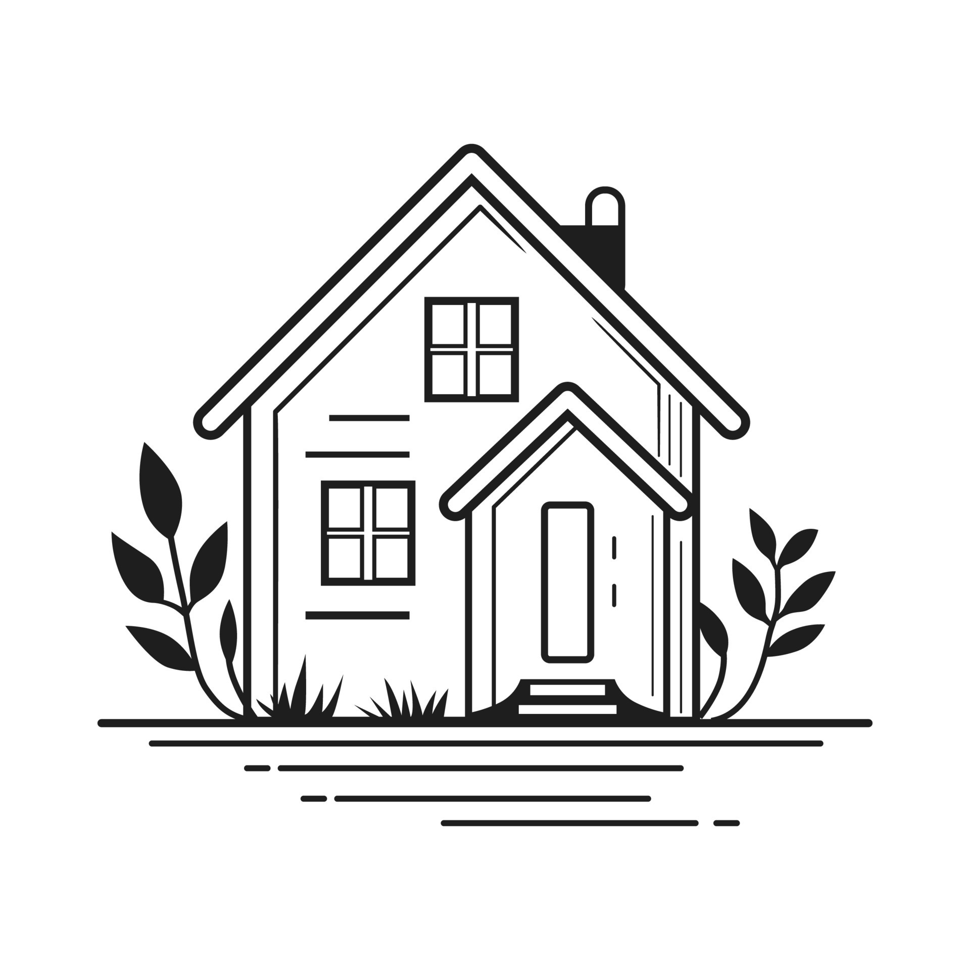 Simple house home vector logo 21473191 Vector Art at Vecteezy