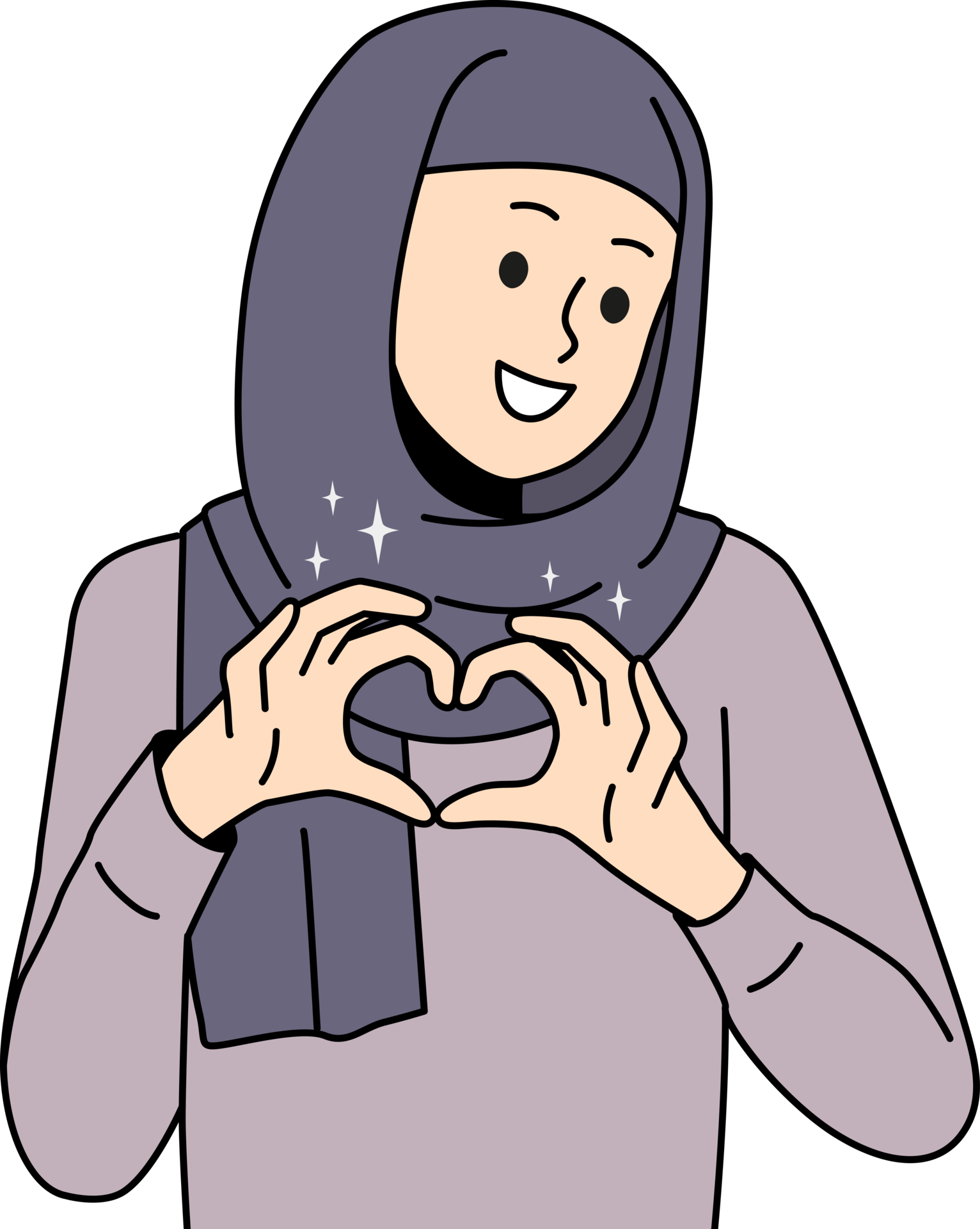 Smiling Arabic woman show heart gesture 21476628 PNG Smiling Arabic woman show heart gesture 21476628 PNG