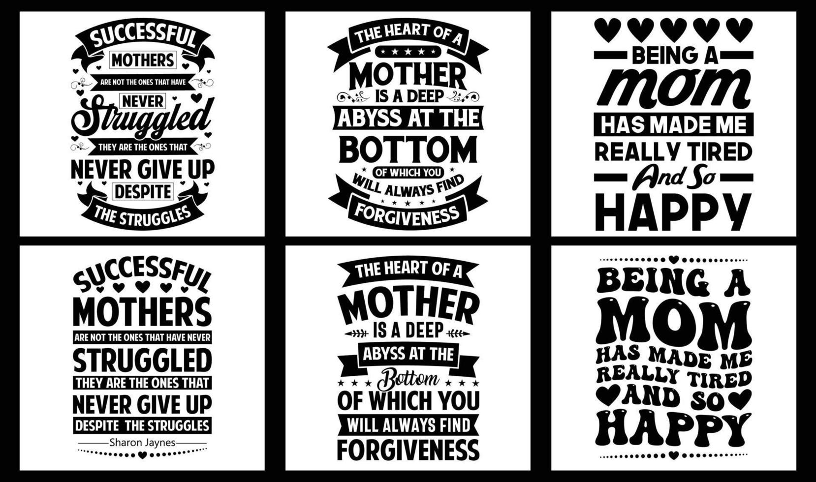 Mom Svg T Shirt Design Bundle Mama Svg T Shirt Design For Print On