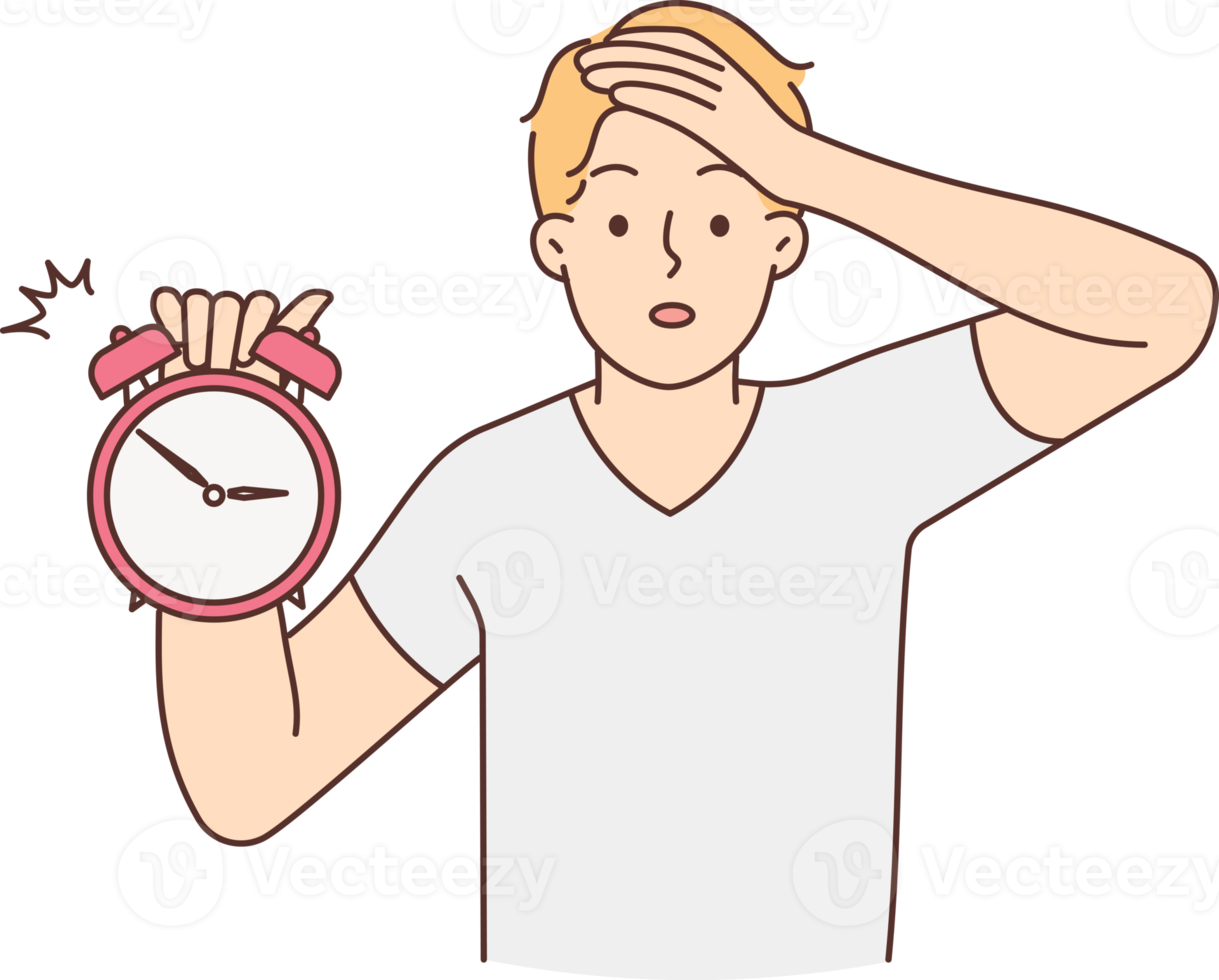 Frustrated Man Worried About Deadline 21477238 Png